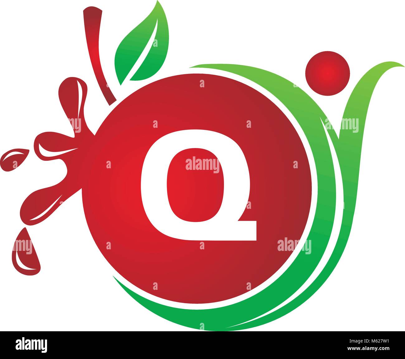 Health Fruit Juice Initial Q Stock Vector Image & Art - Alamy