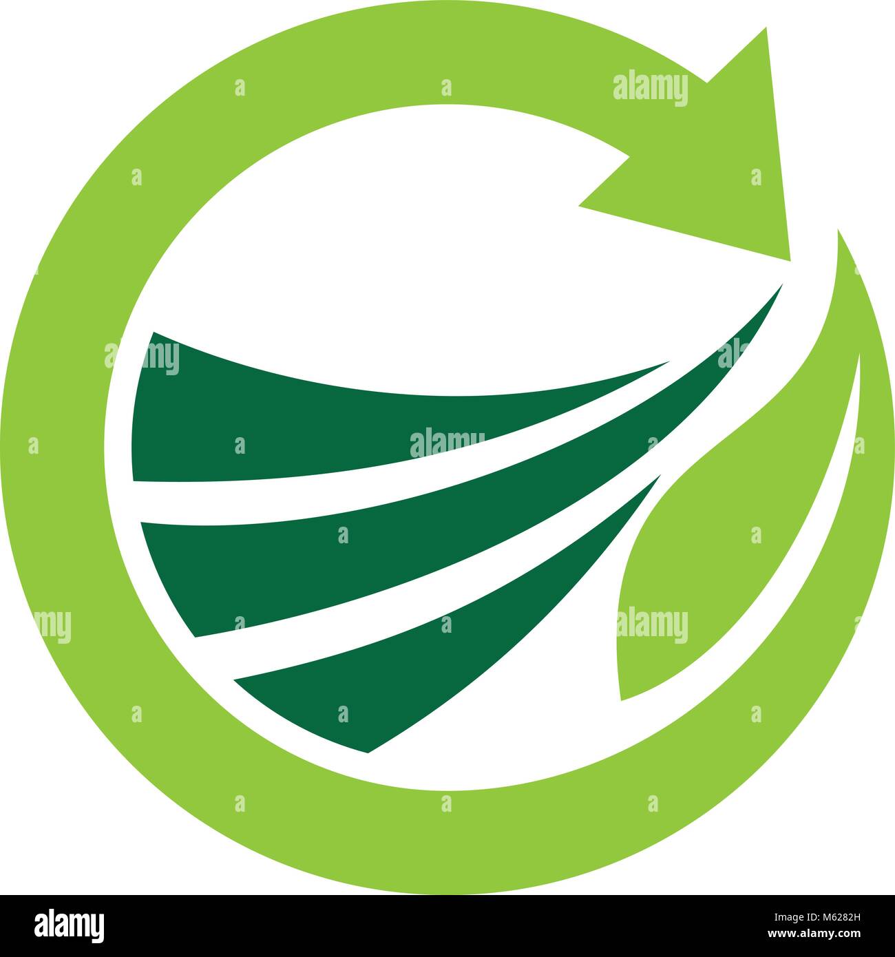 Green Project Logo Design Template Vector Stock Vector Image & Art - Alamy