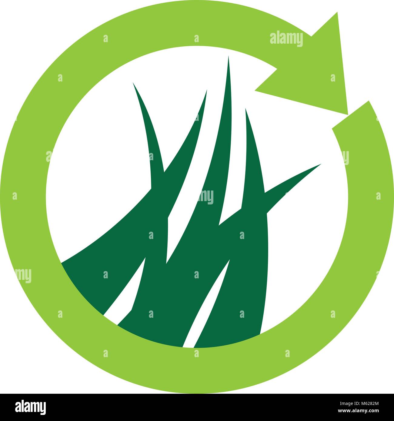 Green Project Logo Design Template Vector Stock Vector Image & Art - Alamy