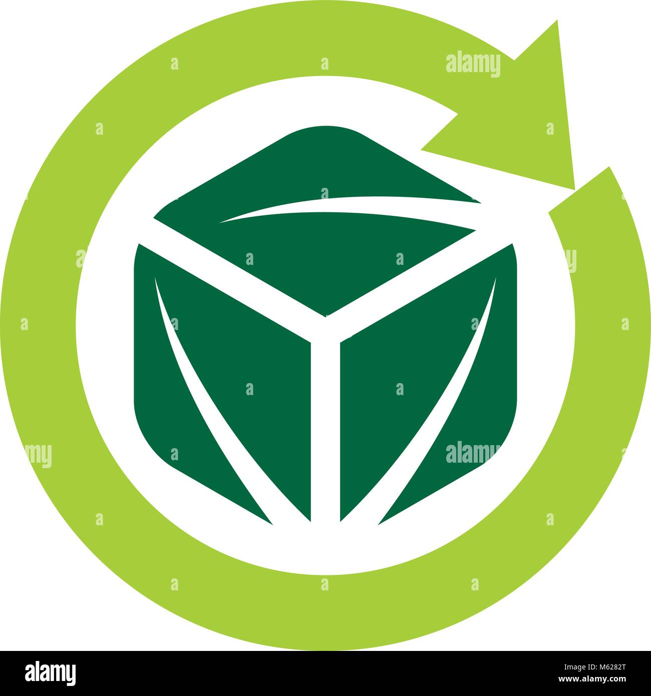 Green Project Logo Design Template Vector Stock Vector Image & Art - Alamy