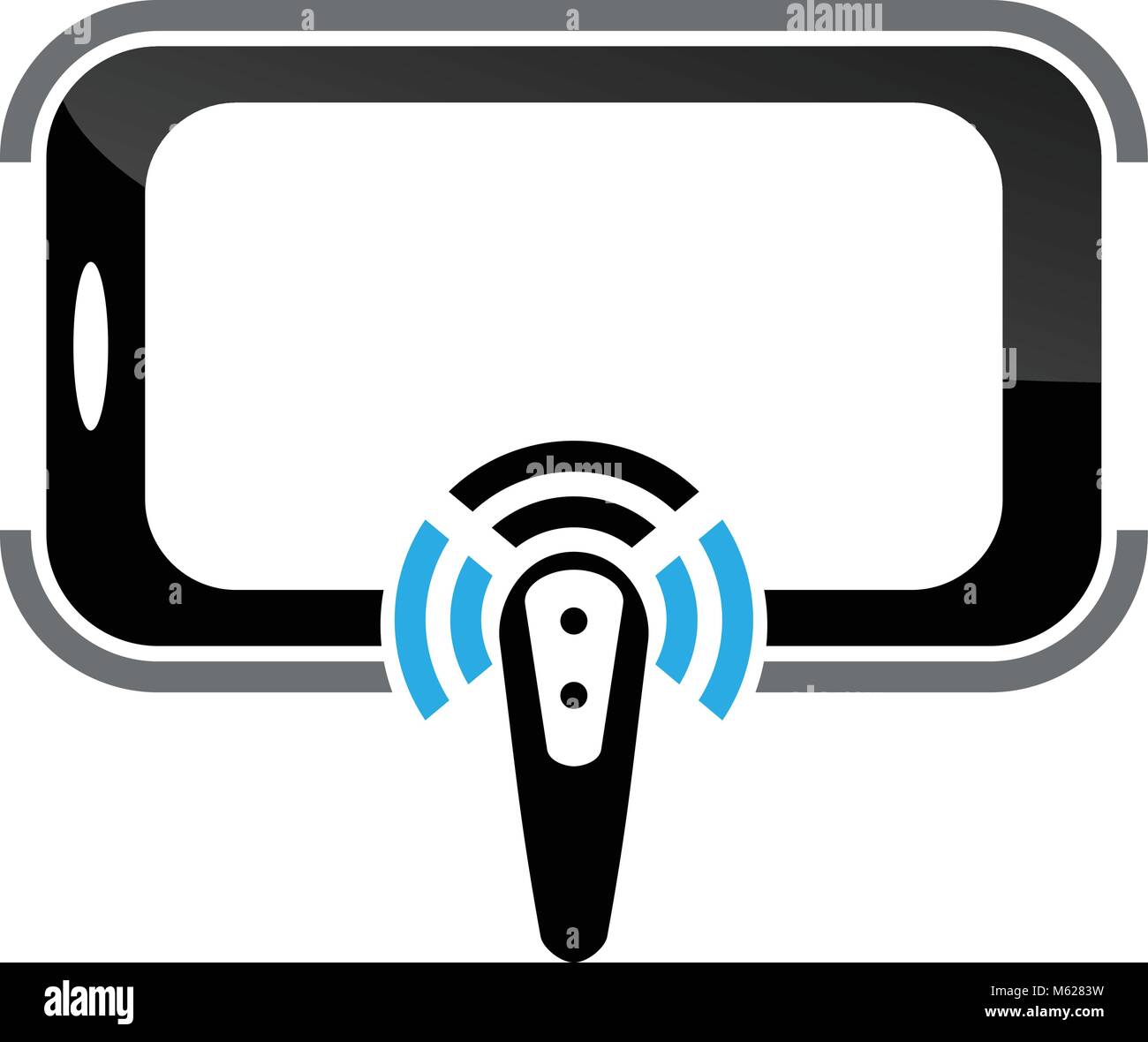 Stick Selfie Handle Phone Stock Vector Image & Art - Alamy