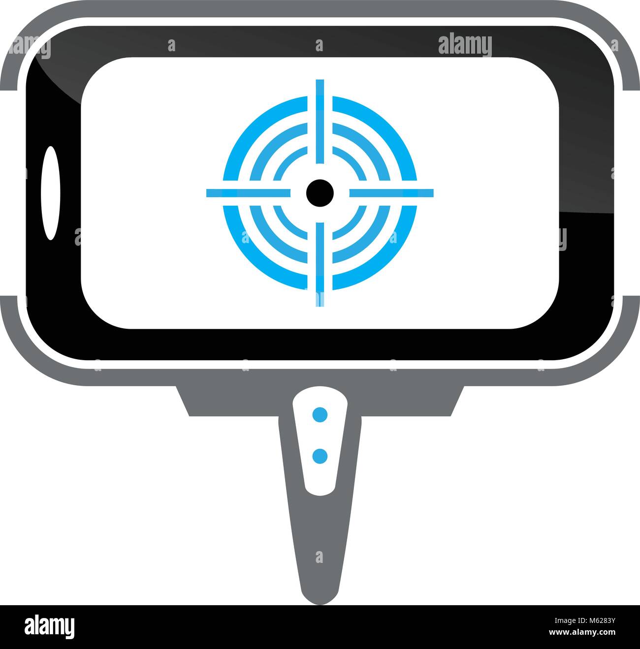 Stick Selfie Handle Phone Stock Vector Image & Art - Alamy
