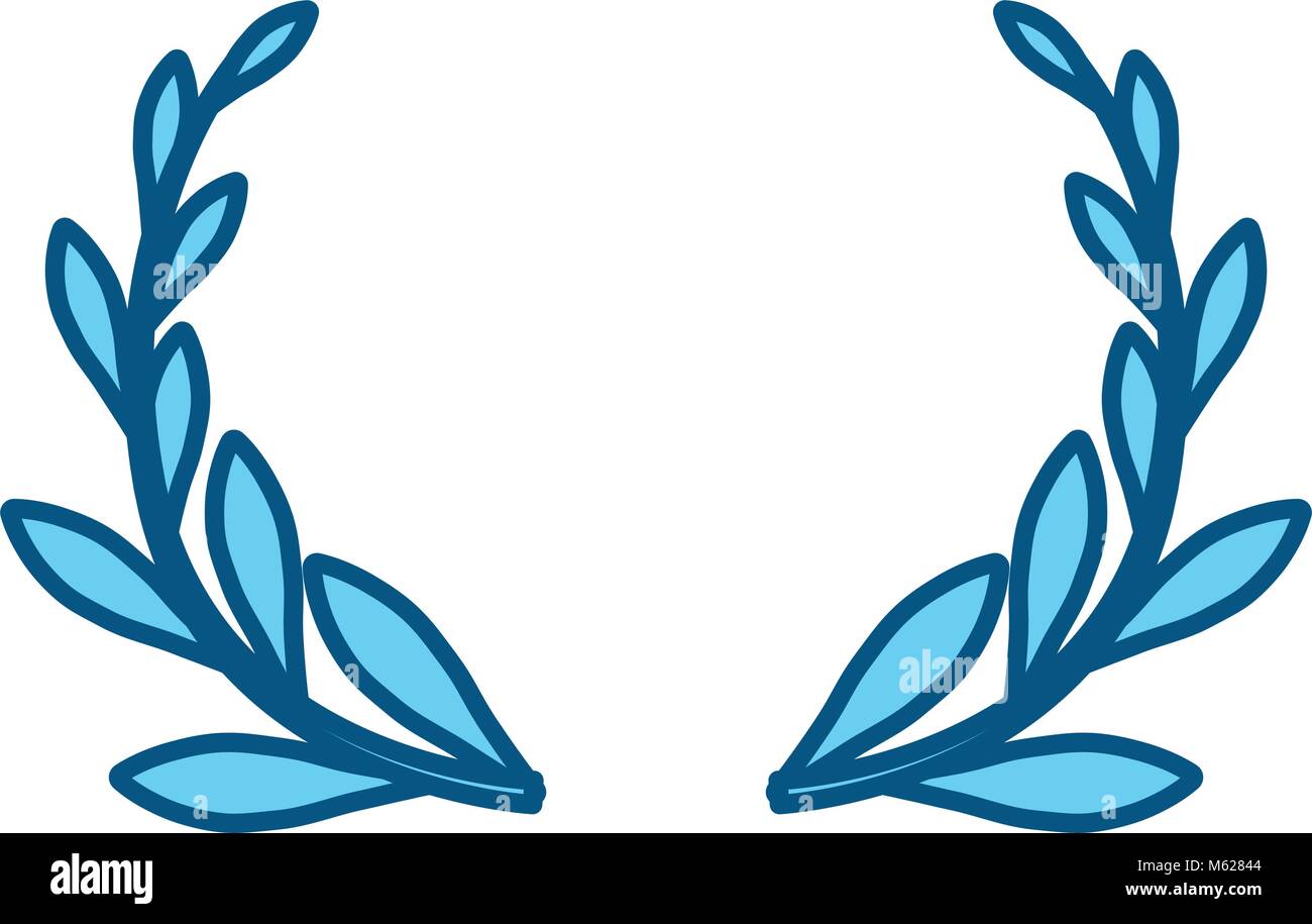Wreath leaves emblem icon vector illustration graphic design Stock ...