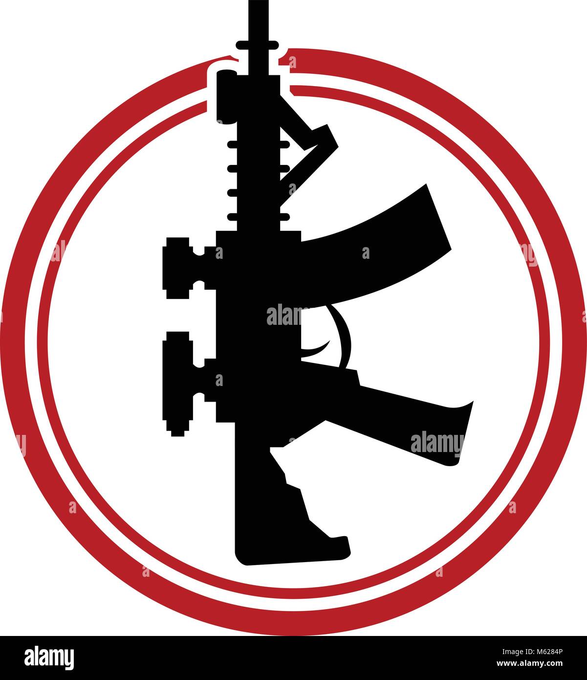 Gun template Stock Vector Images - Alamy