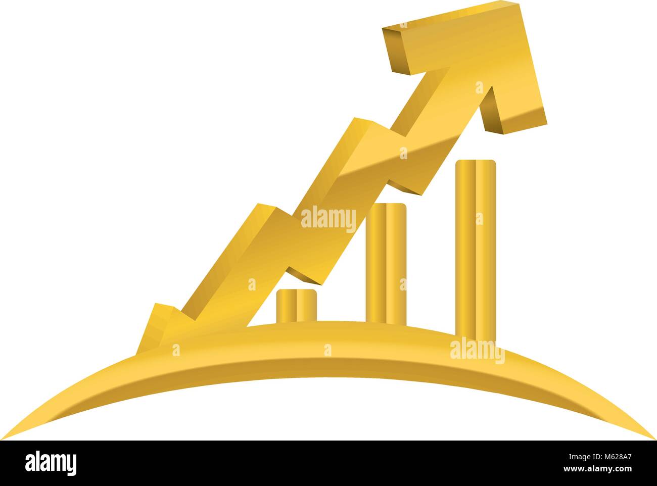 Arrow growing up icon vector illustration graphic design Stock Vector ...