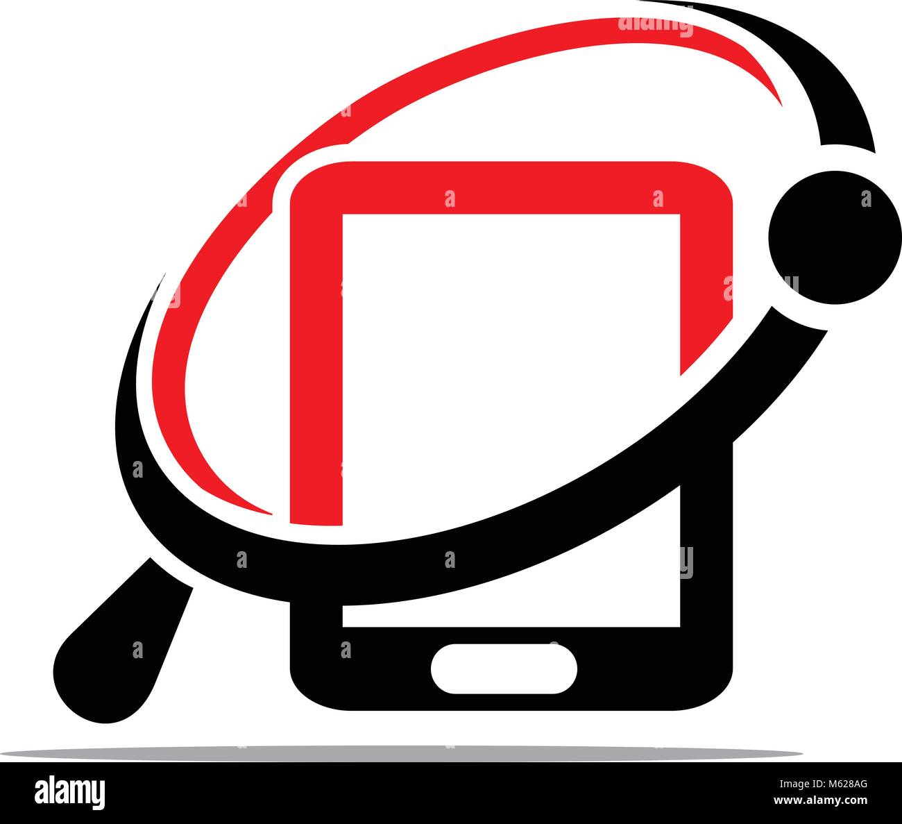 Hand phone Search Logo Design Template Vector Stock Vector Image & Art ...