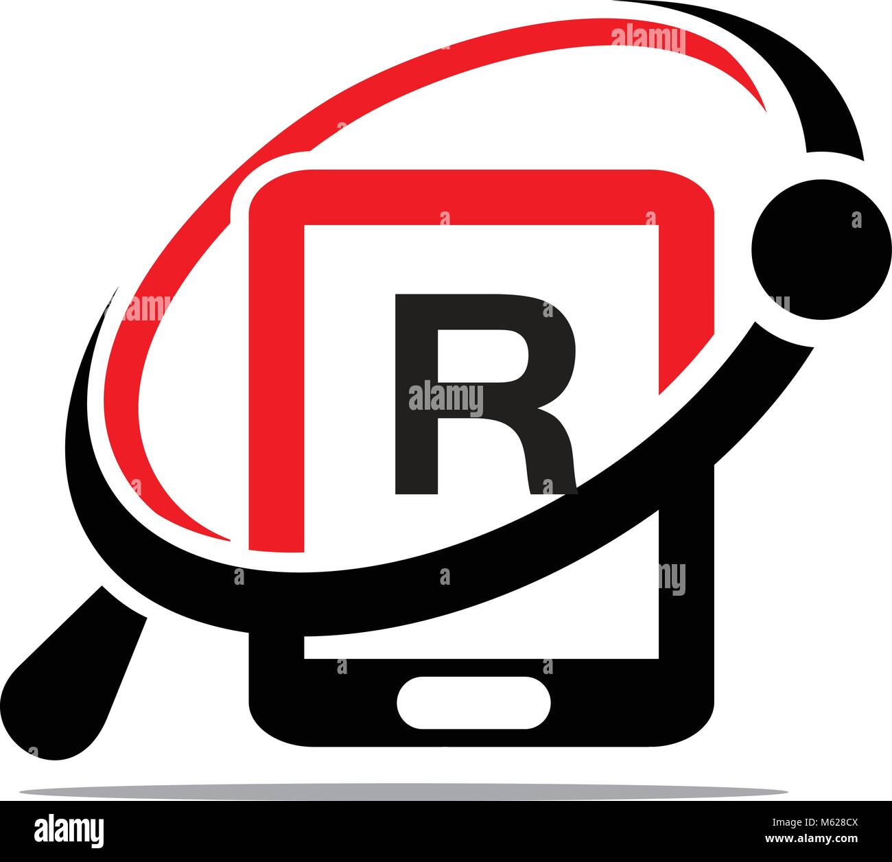 Mobile phone r Stock Vector Images - Alamy