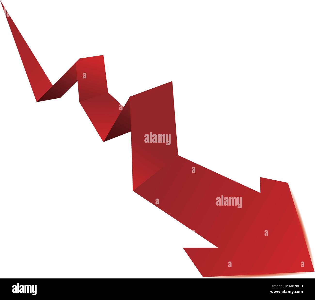 Arrow statistics decrease icon vector illustration graphic design Stock Vector Image & Art - Alamy