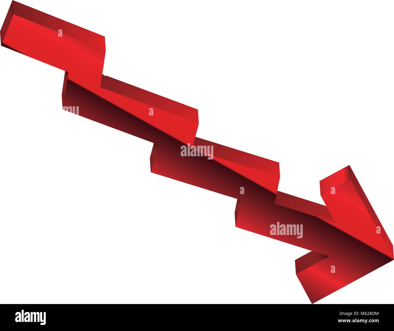 Arrow statistics decrease icon vector illustration graphic design Stock Vector Image & Art - Alamy