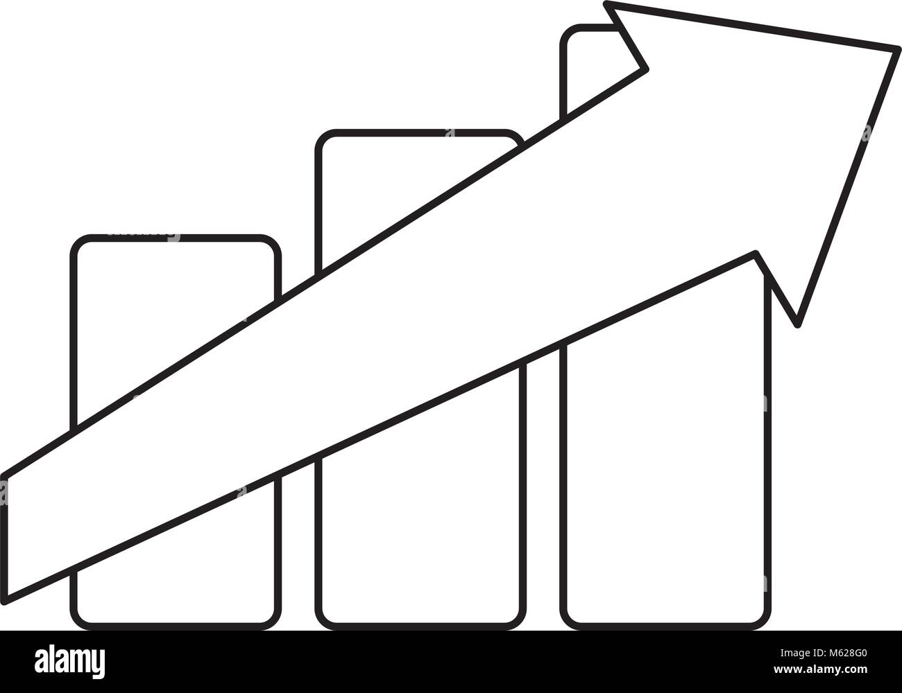 Arrow growing up icon vector illustration graphic design Stock Vector ...