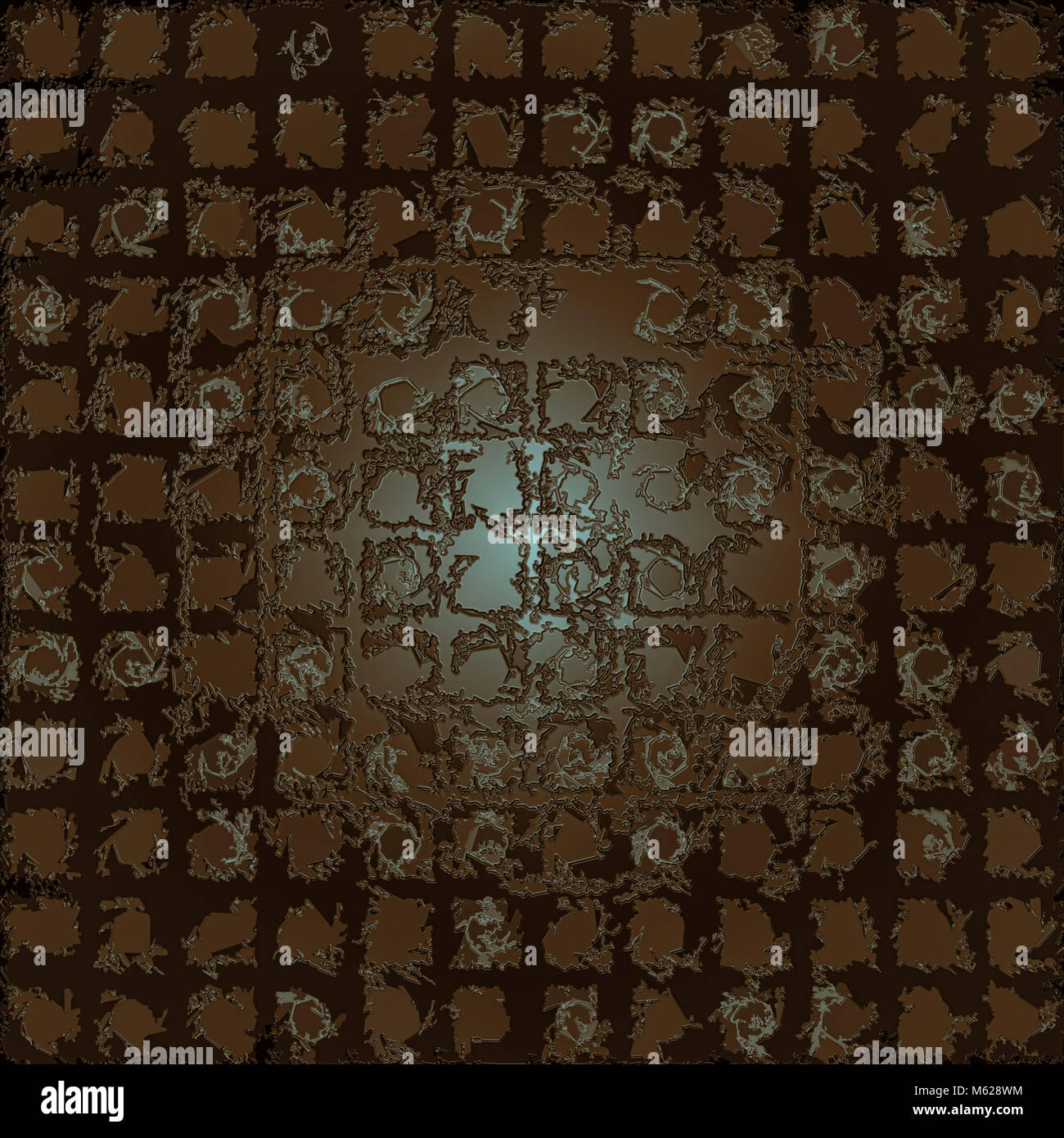 Dark brown shiny cracked squares Stock Photo - Alamy