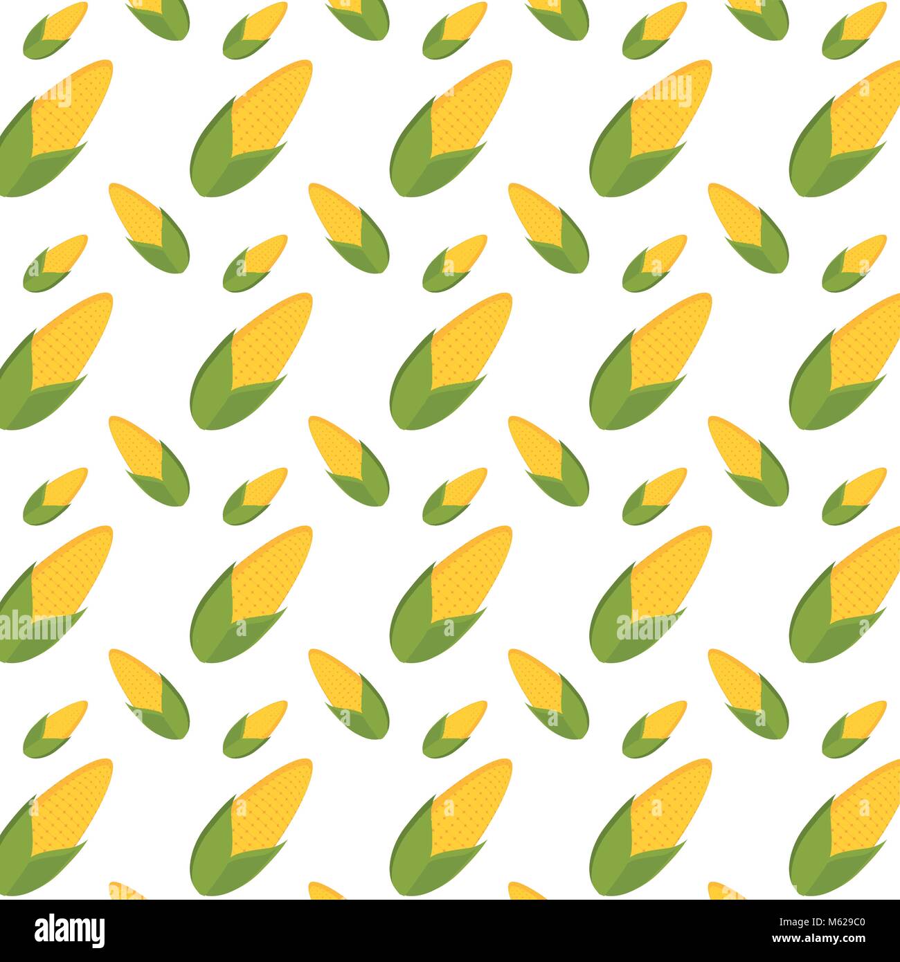colorful corn pattern over white background vector illustration Stock ...