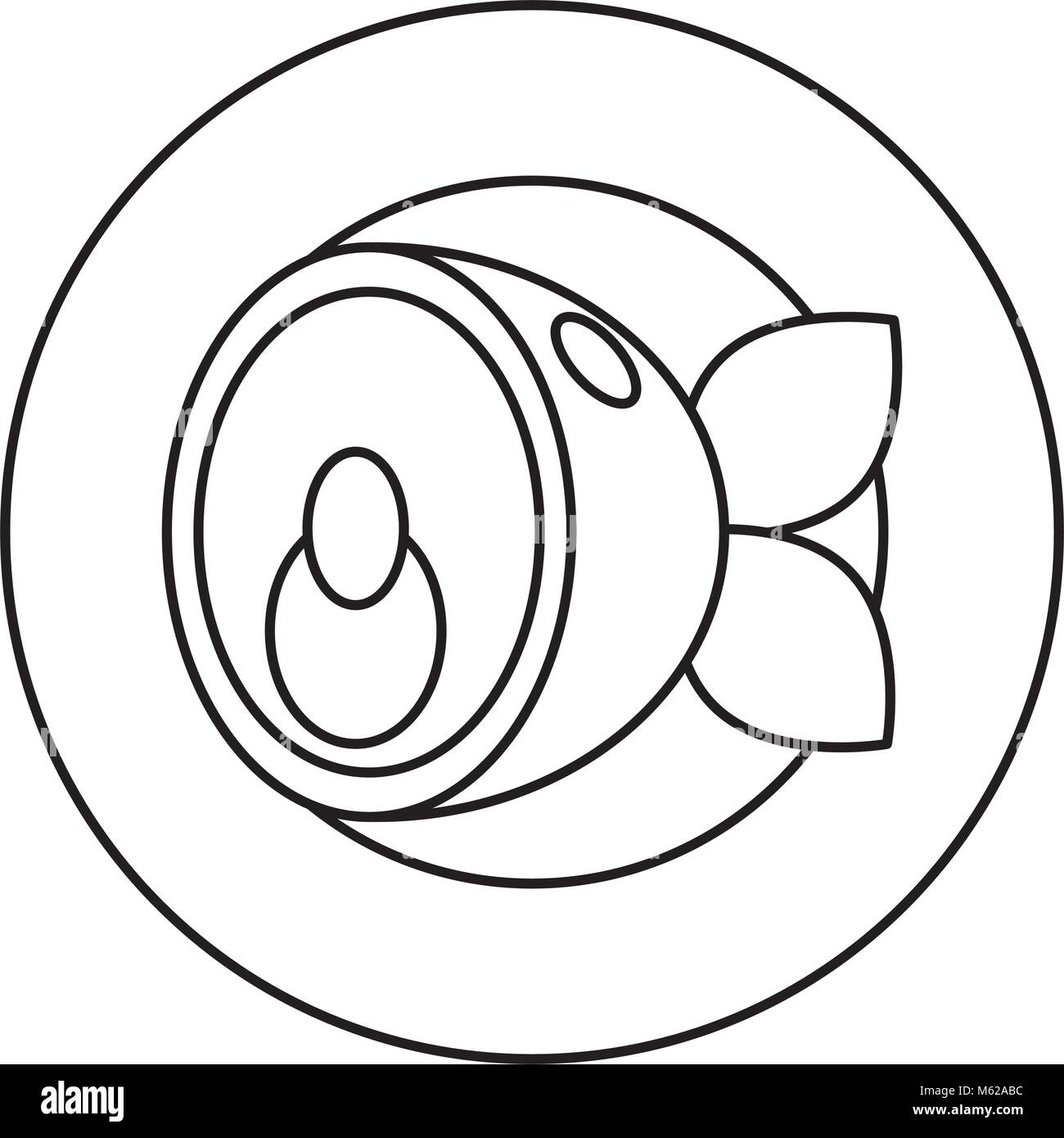 plate with fish vector illustration Stock Vector Image & Art - Alamy