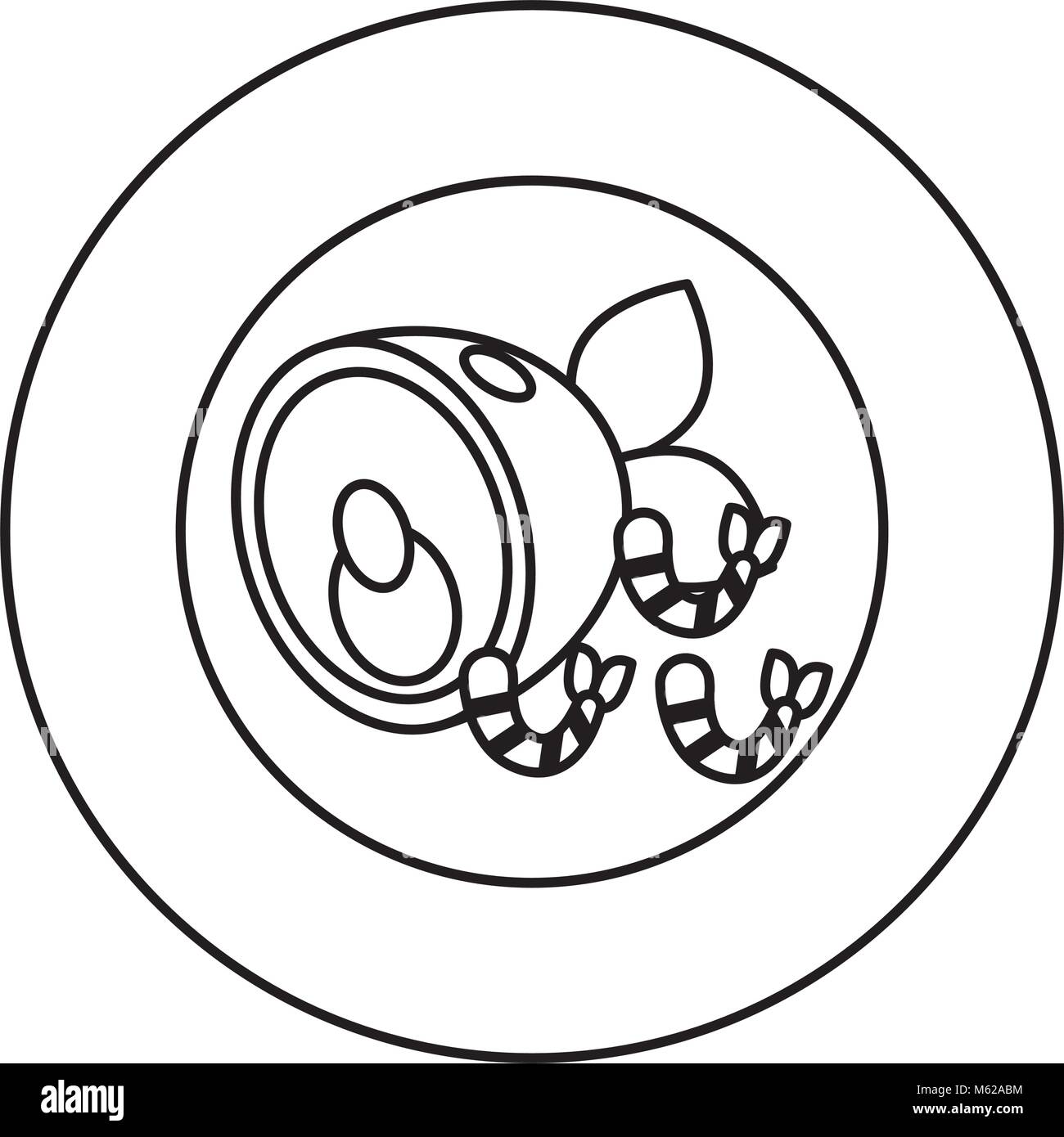 plate with fish and shrimp vector illustration Stock Vector Image & Art ...