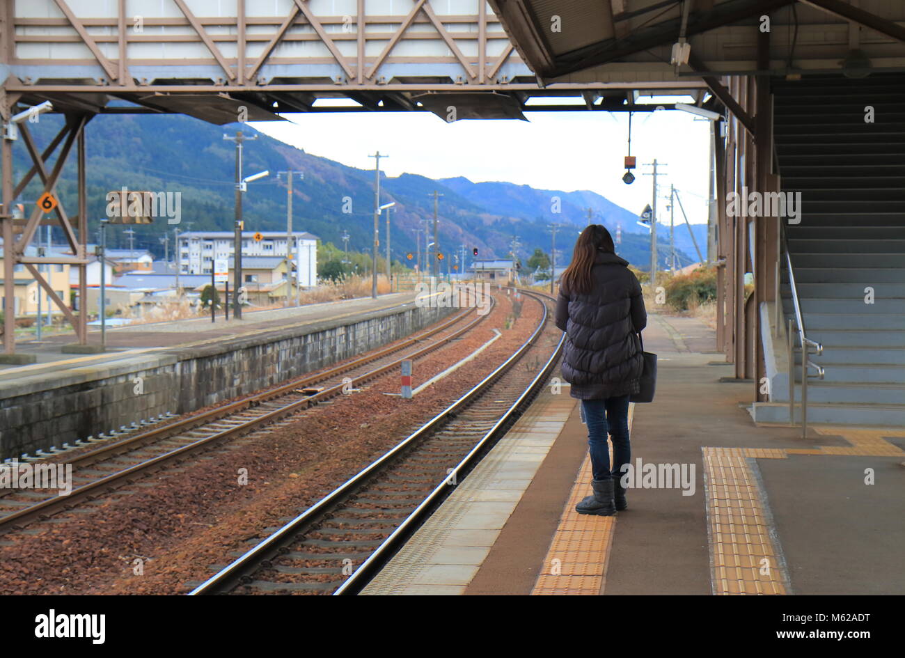 Rural japanese railway station hi-res stock photography and images - Alamy