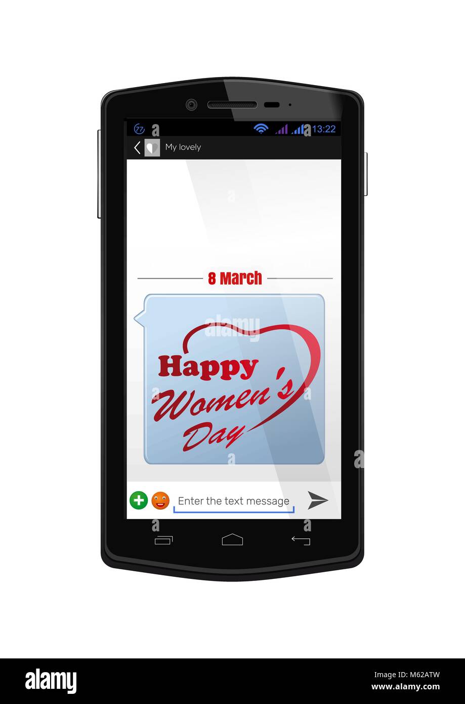 Congratulations on your phone Stock Vector Images - Alamy