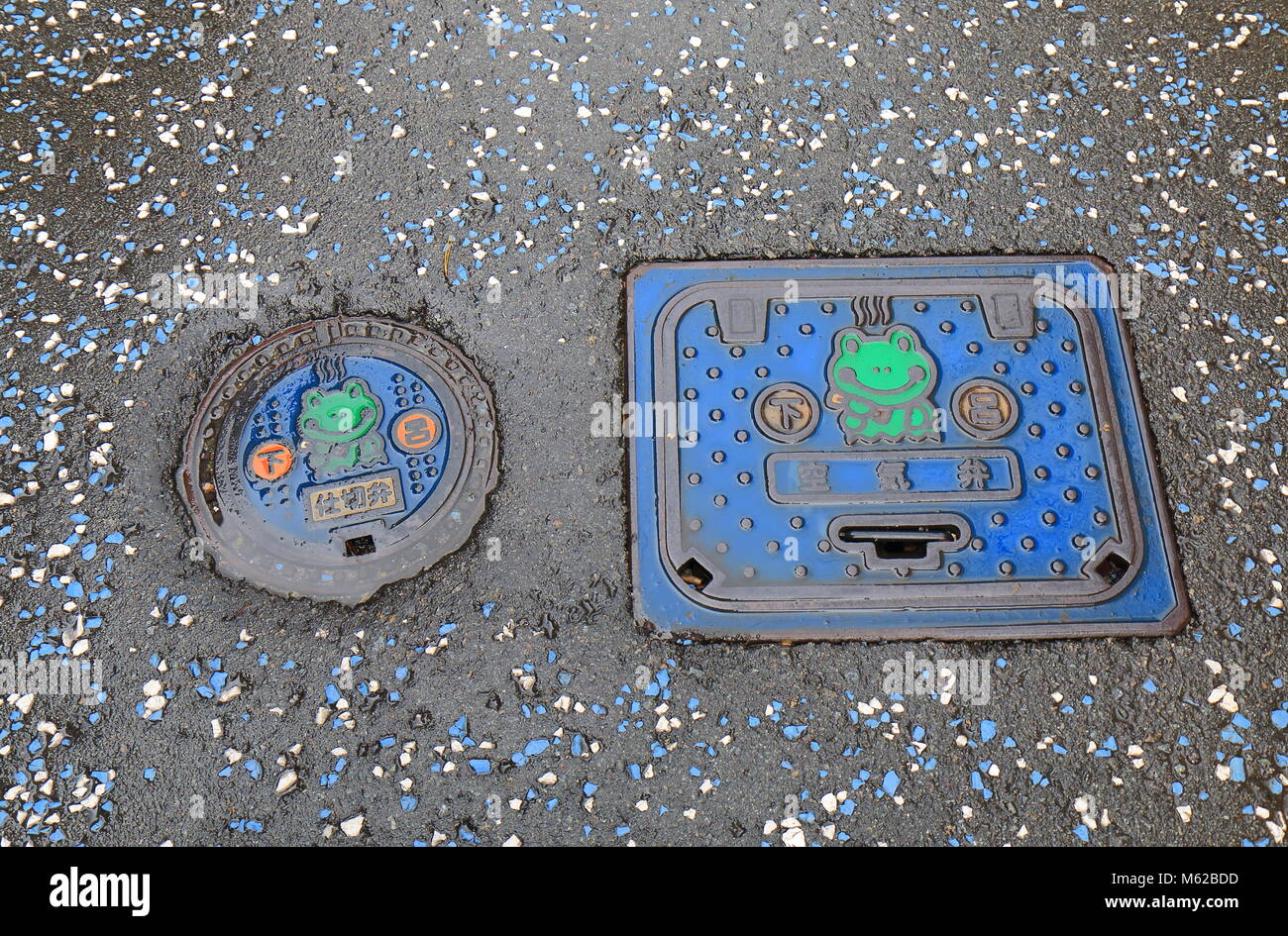Japanese manhole cover hi-res stock photography and images - Alamy