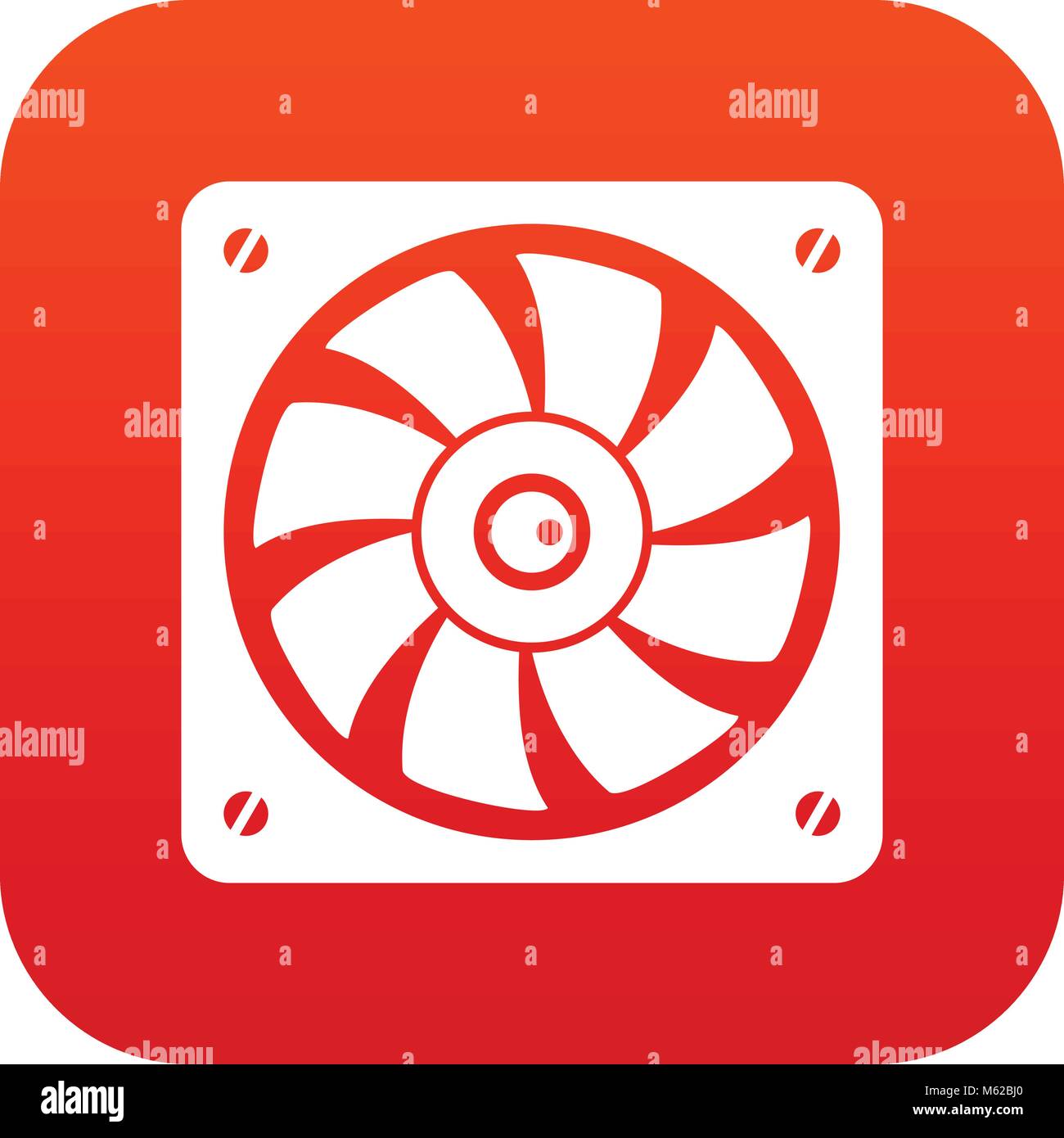 Computer fan icon digital red Stock Vector Image & Art - Alamy