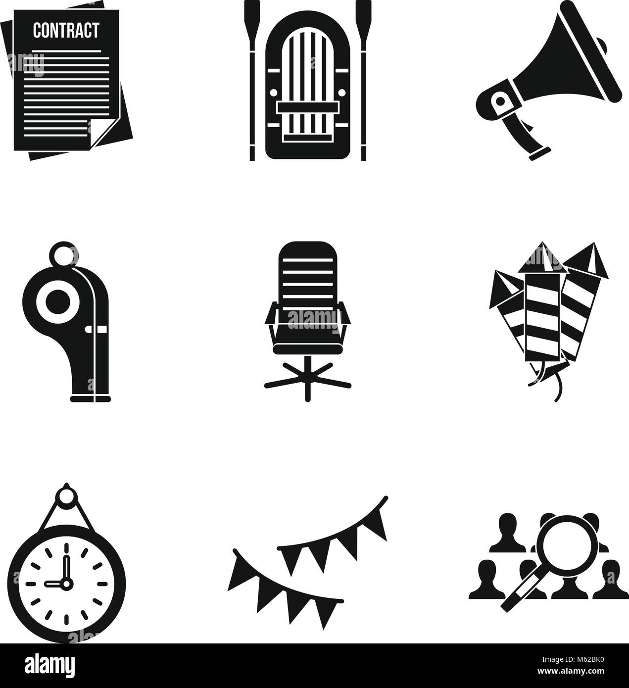 Brigade icons set, simple style Stock Vector Image & Art - Alamy
