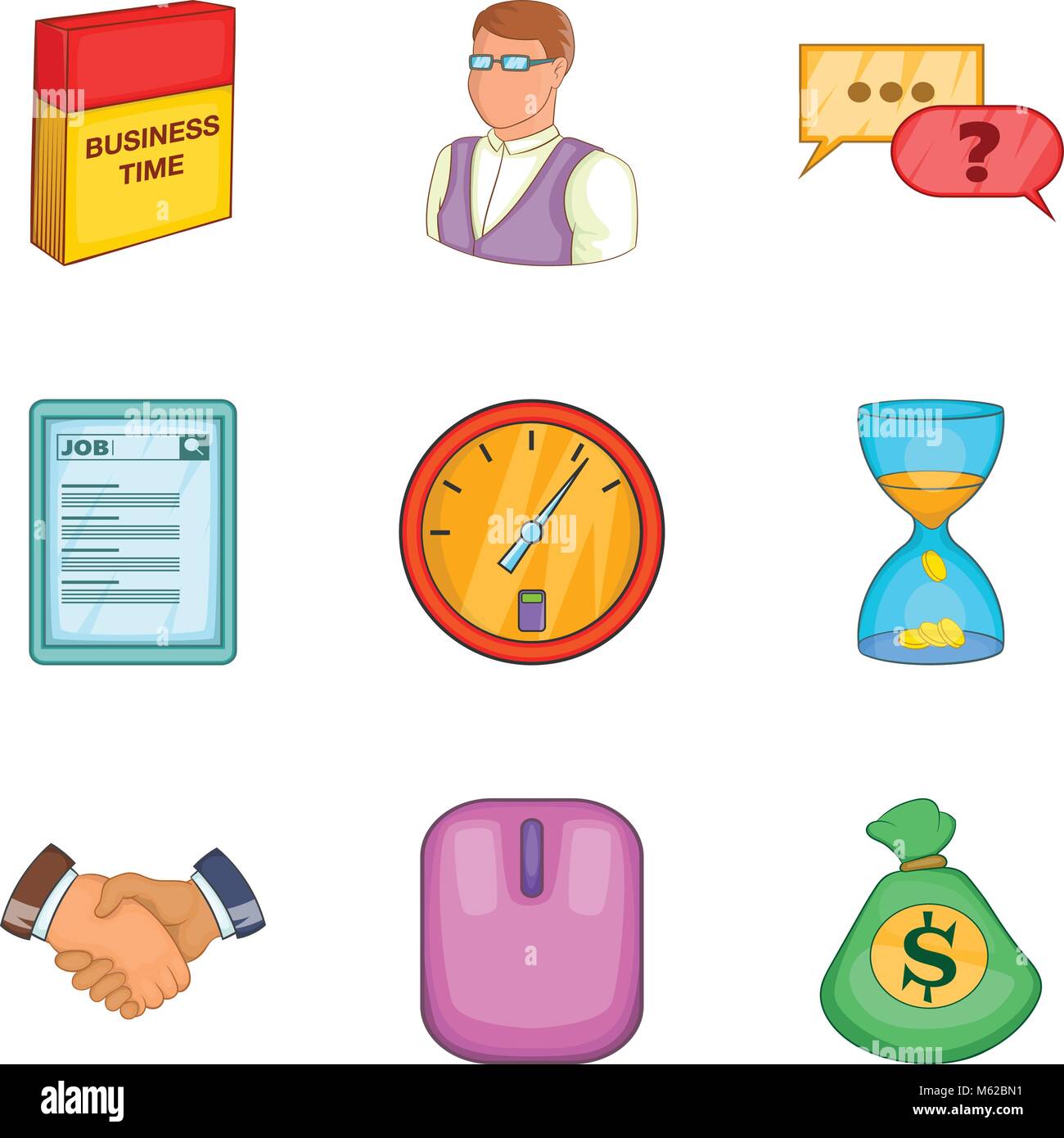 Business squad icons set, cartoon style Stock Vector Image & Art - Alamy