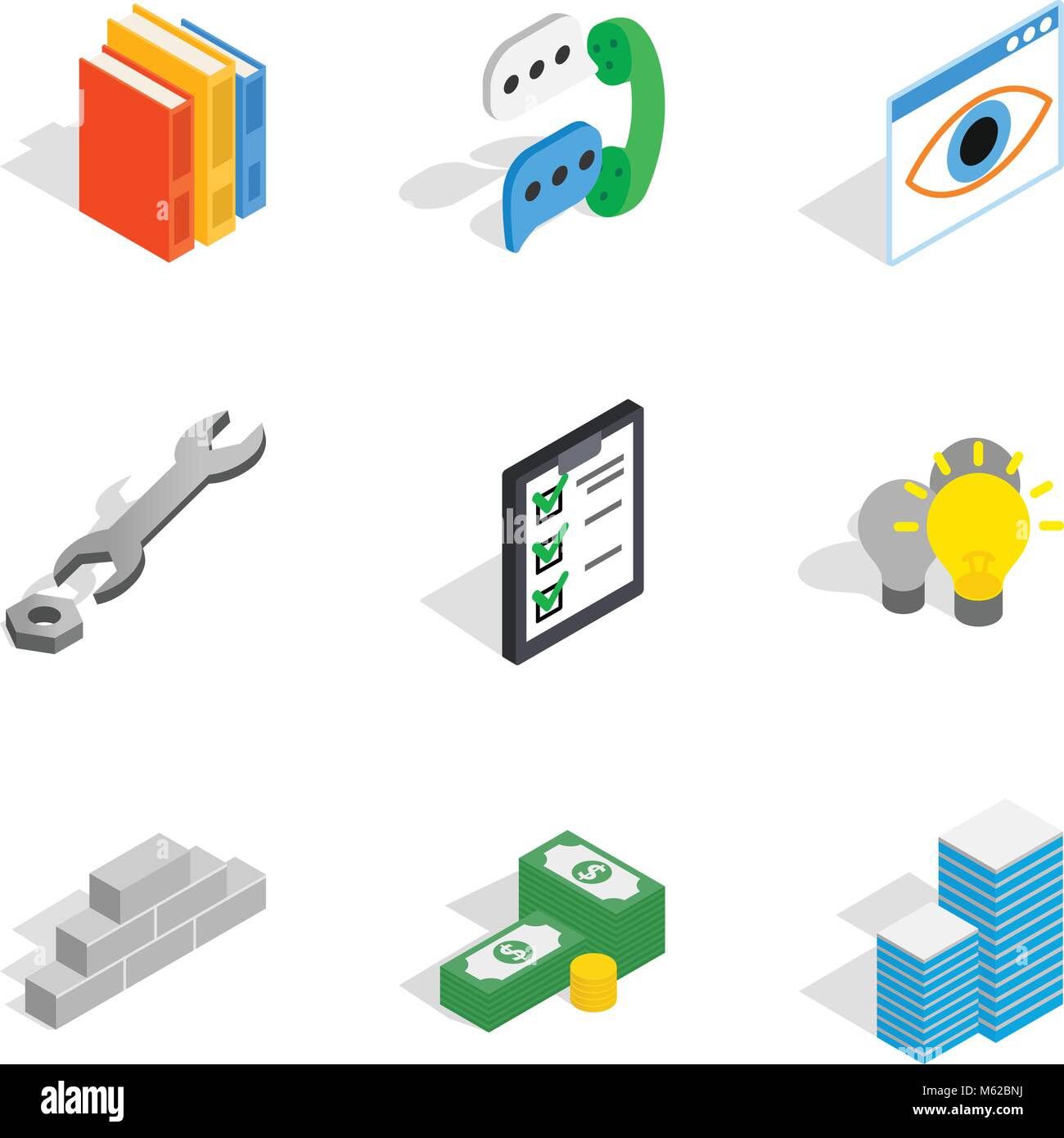 Business staff icons set, isometric style Stock Vector Image & Art - Alamy