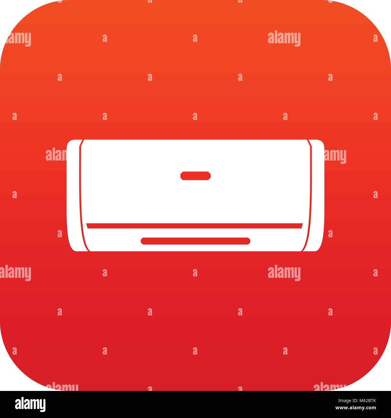 Internal unit air conditioner icon digital red Stock Vector Image & Art ...