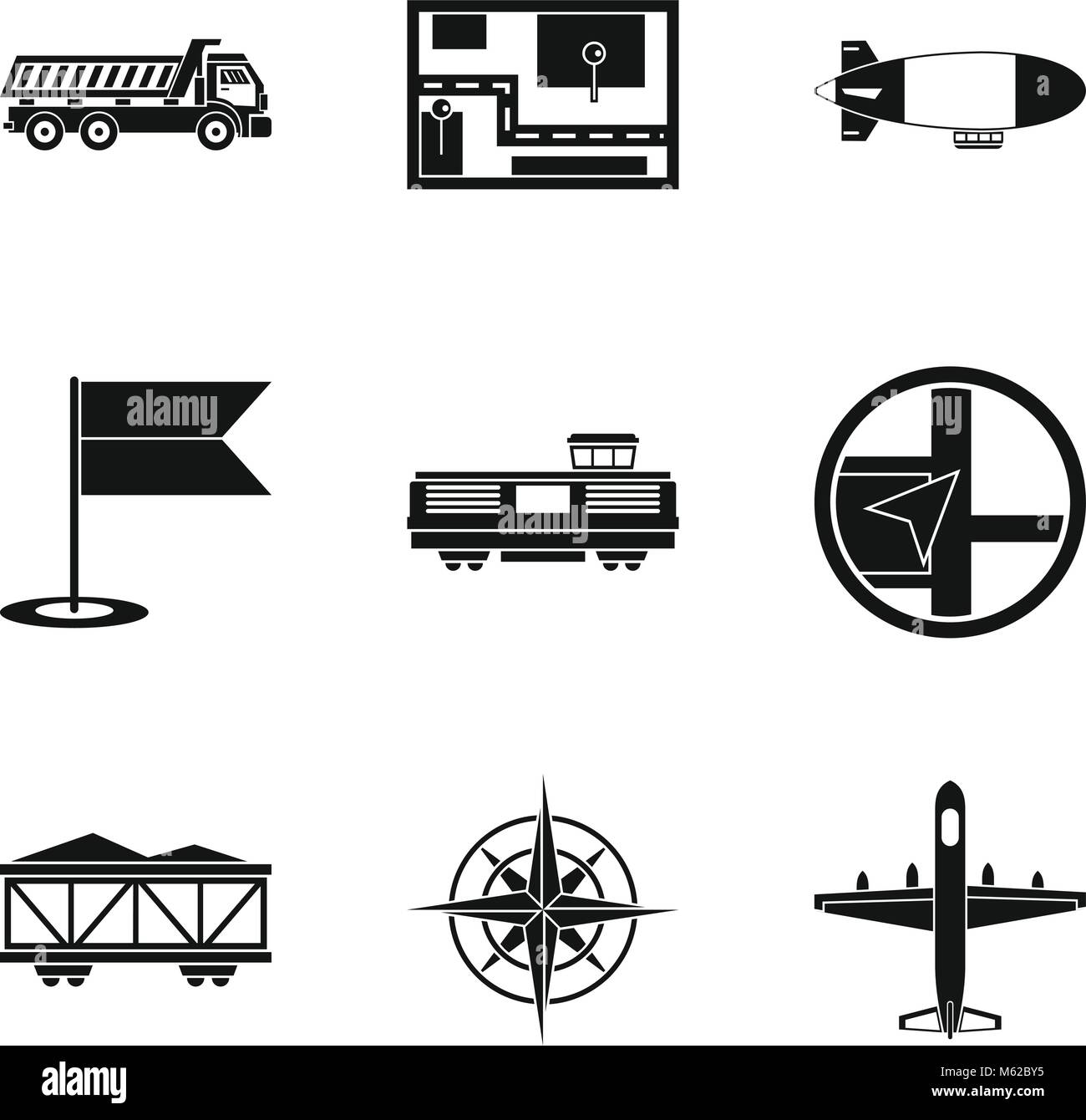 Maintenance service icons set, simple style Stock Vector Image & Art ...