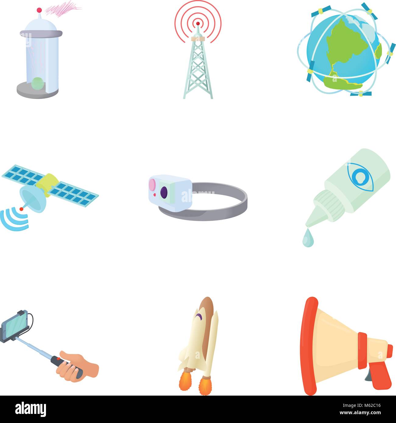 Operative icons set, cartoon style Stock Vector Image & Art - Alamy