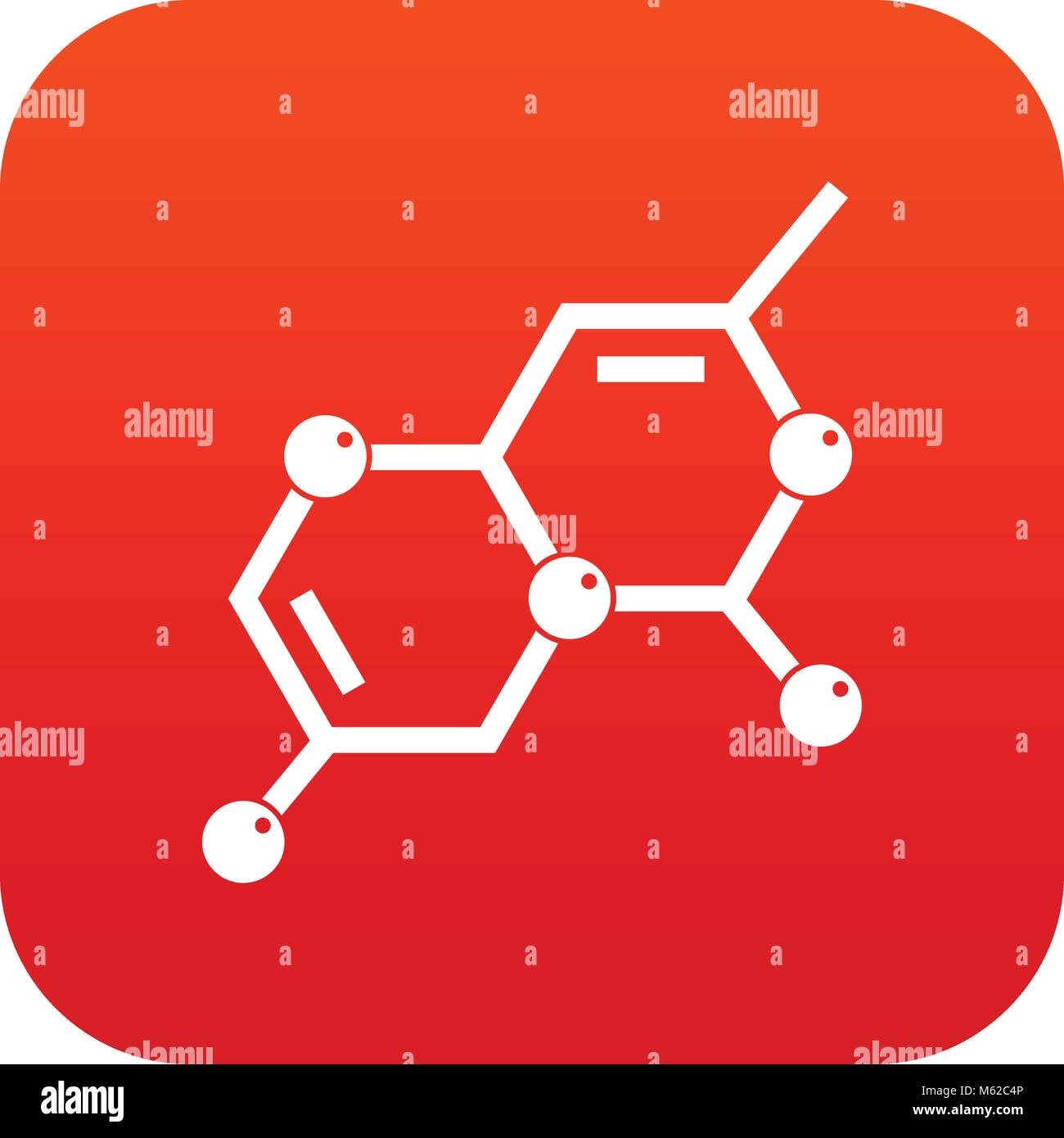 Crystal lattice icon digital red Stock Vector Image & Art - Alamy