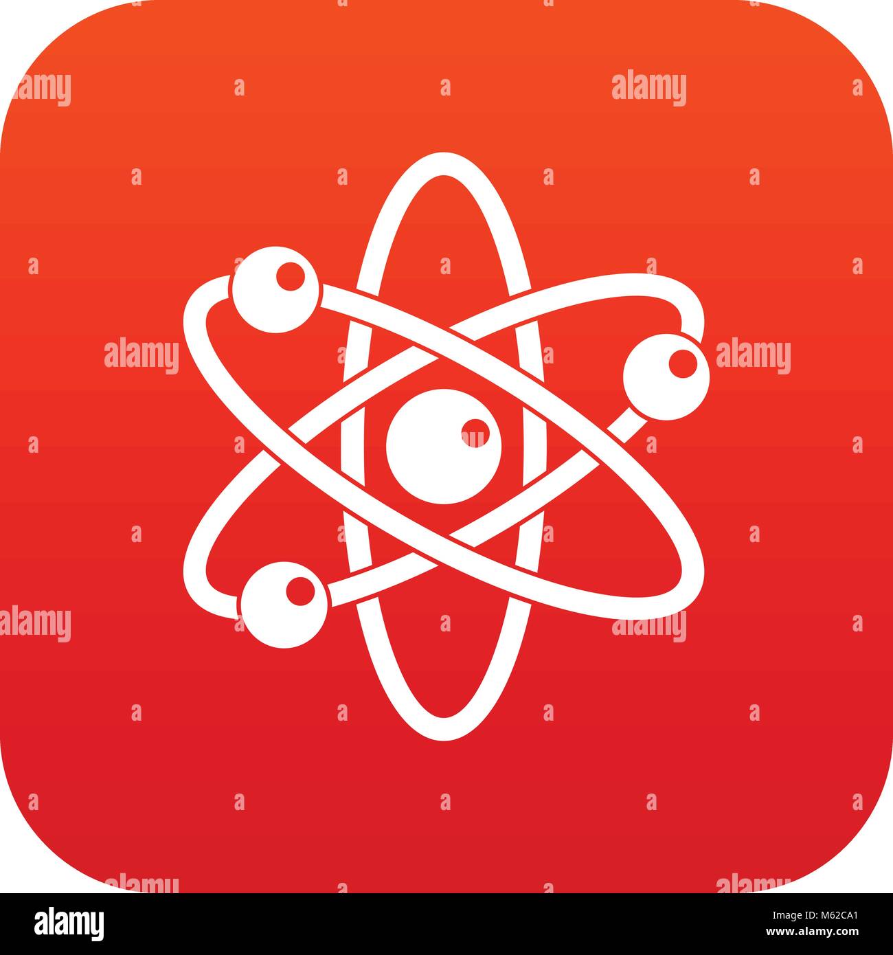 Atom with electrons icon digital red Stock Vector Image & Art - Alamy