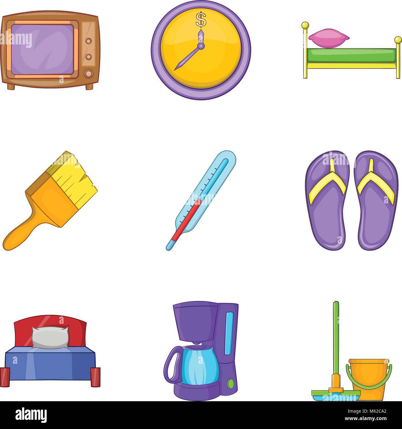 Foster home icons set, cartoon style Stock Vector Image & Art - Alamy