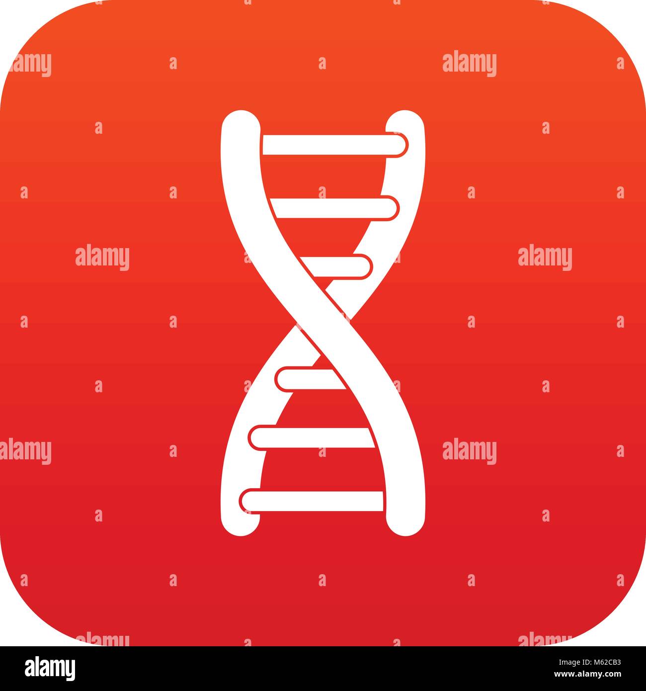 DNA strand icon digital red Stock Vector Image & Art - Alamy