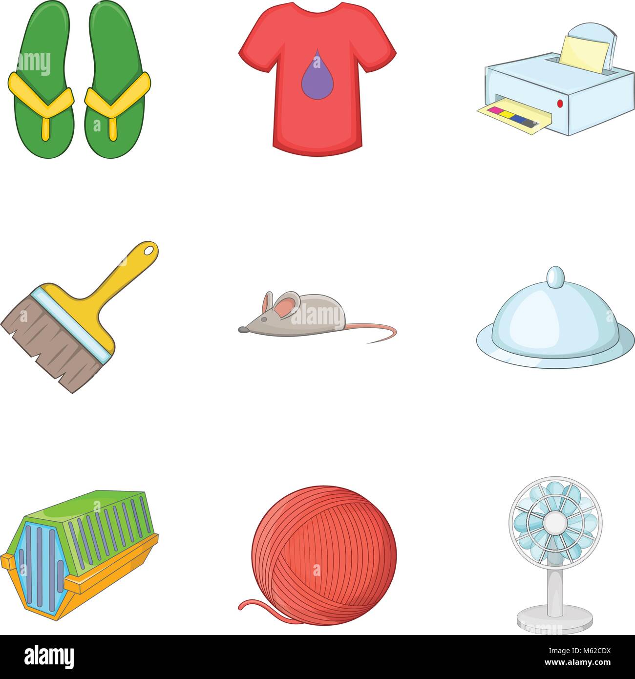 Brilliant cleaning icons set, cartoon style Stock Vector Image & Art ...
