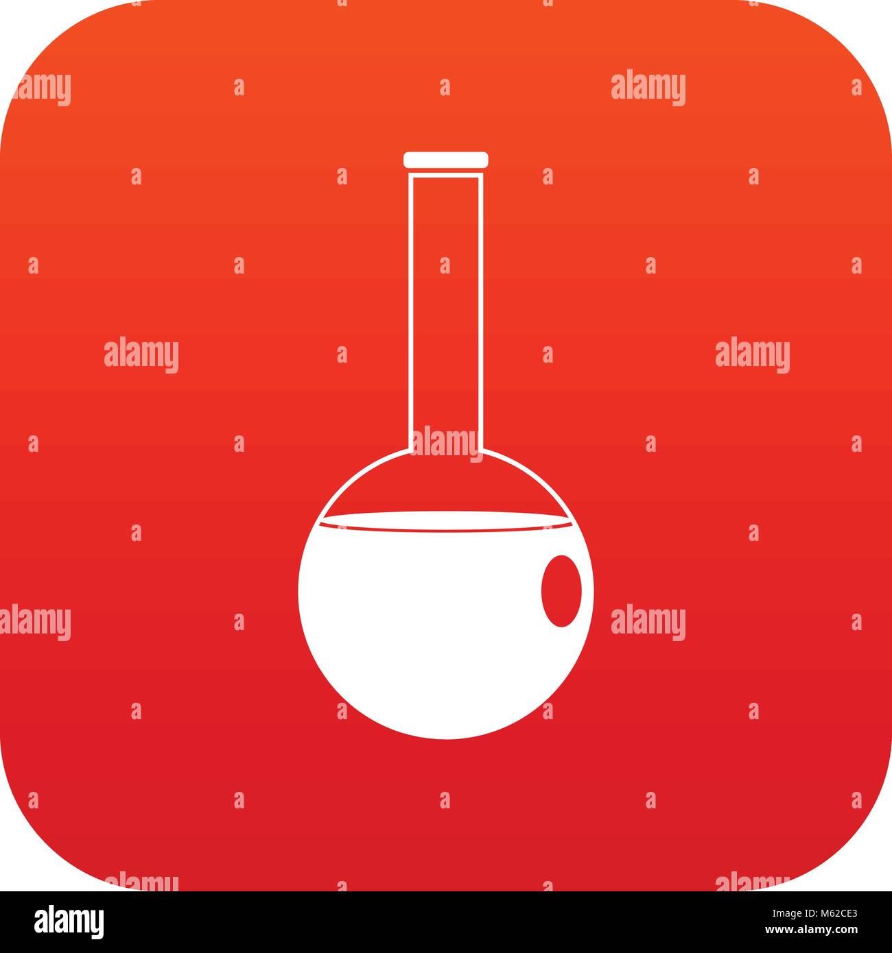 Chemical beaker icon digital red Stock Vector Image & Art - Alamy