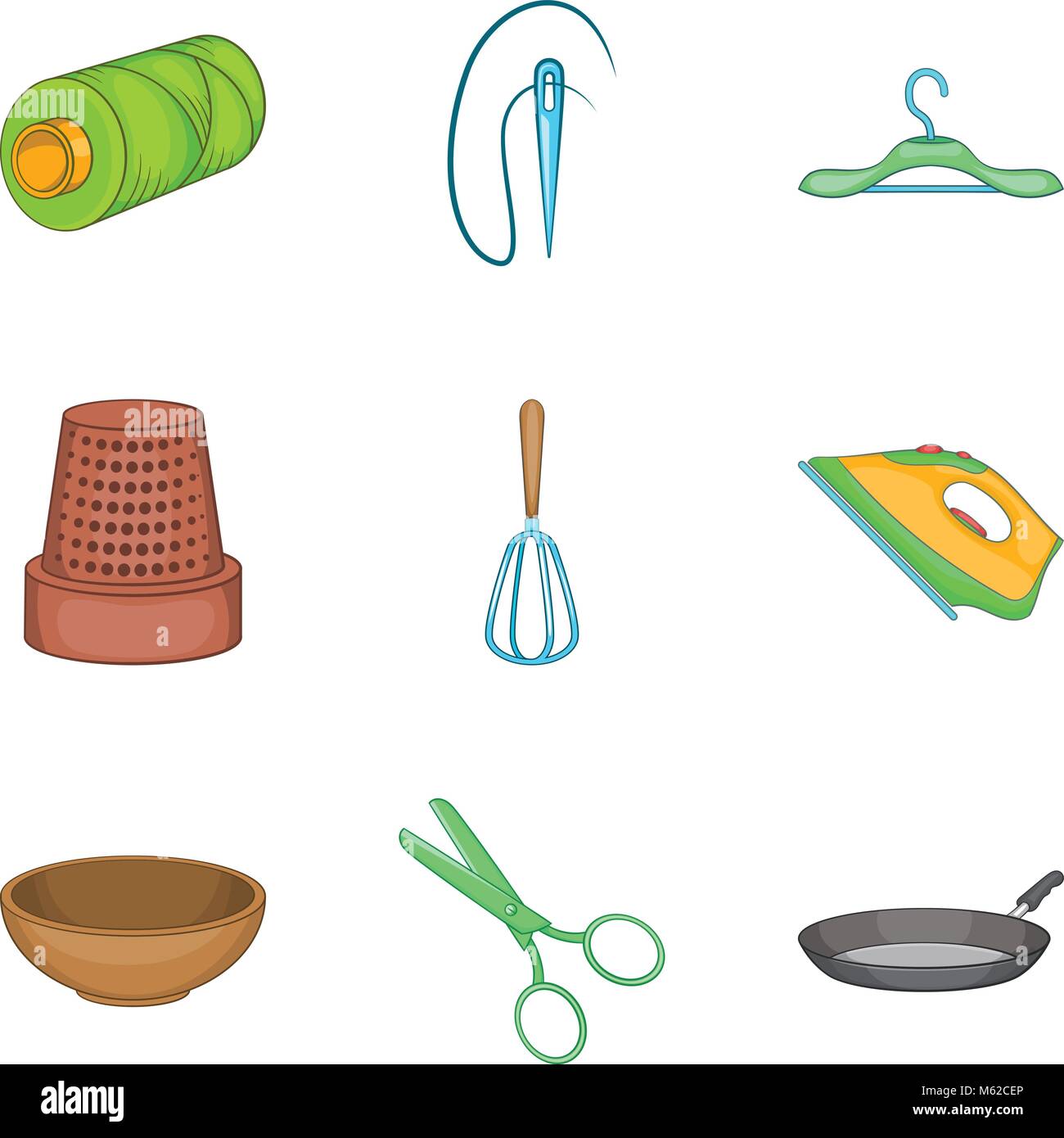 Routine homework icons set, cartoon style Stock Vector Image & Art - Alamy