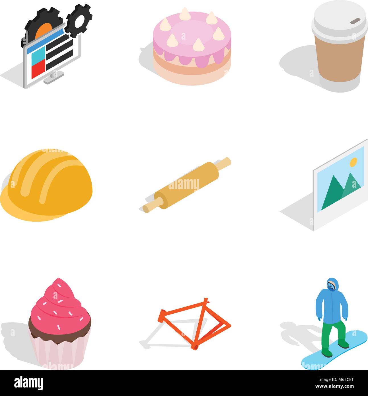 Construction materials manufacturing Stock Vector Images - Alamy