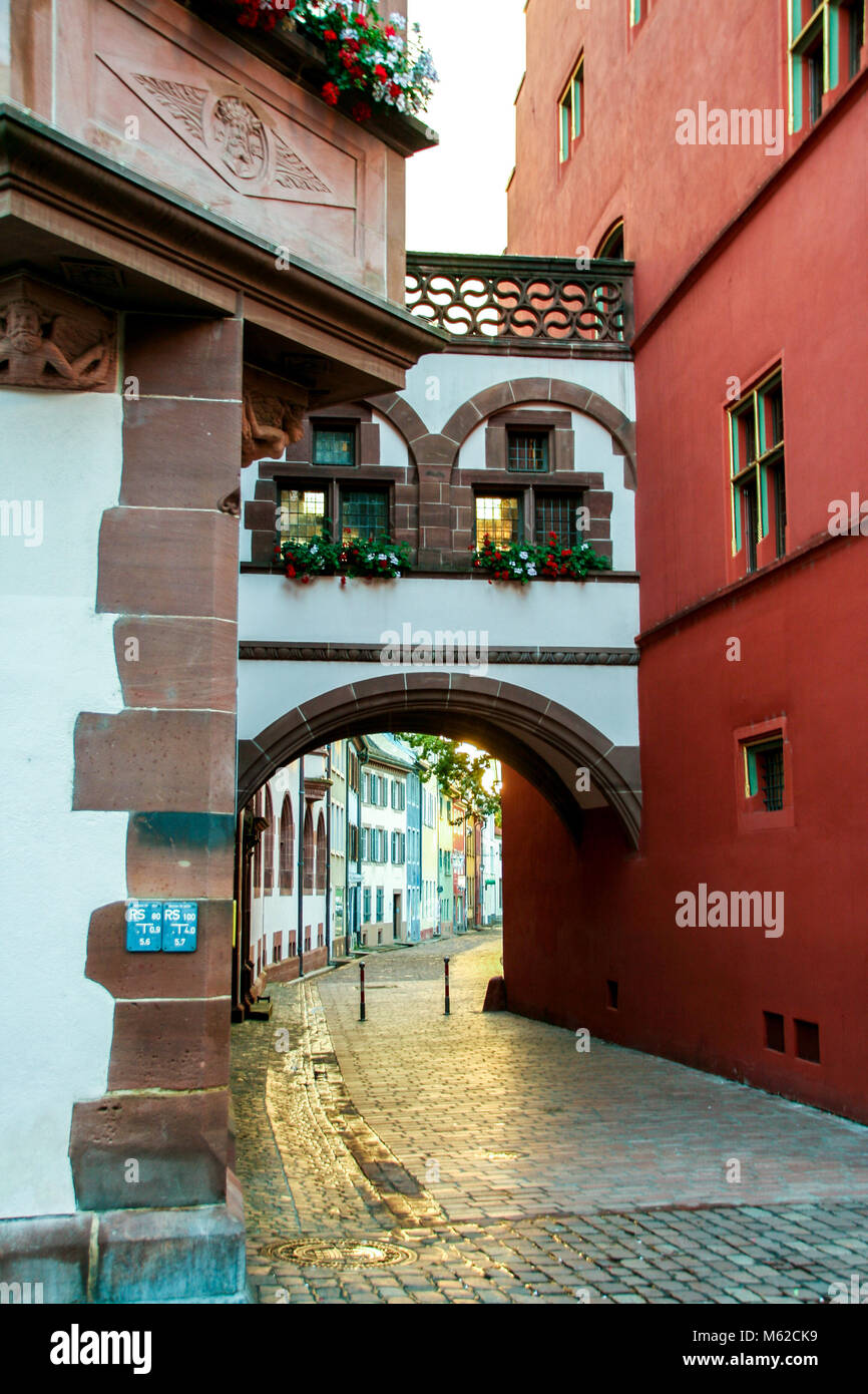 At Freiburg, Germany - On 08/05/2016 - Beautiful colorful building of ...