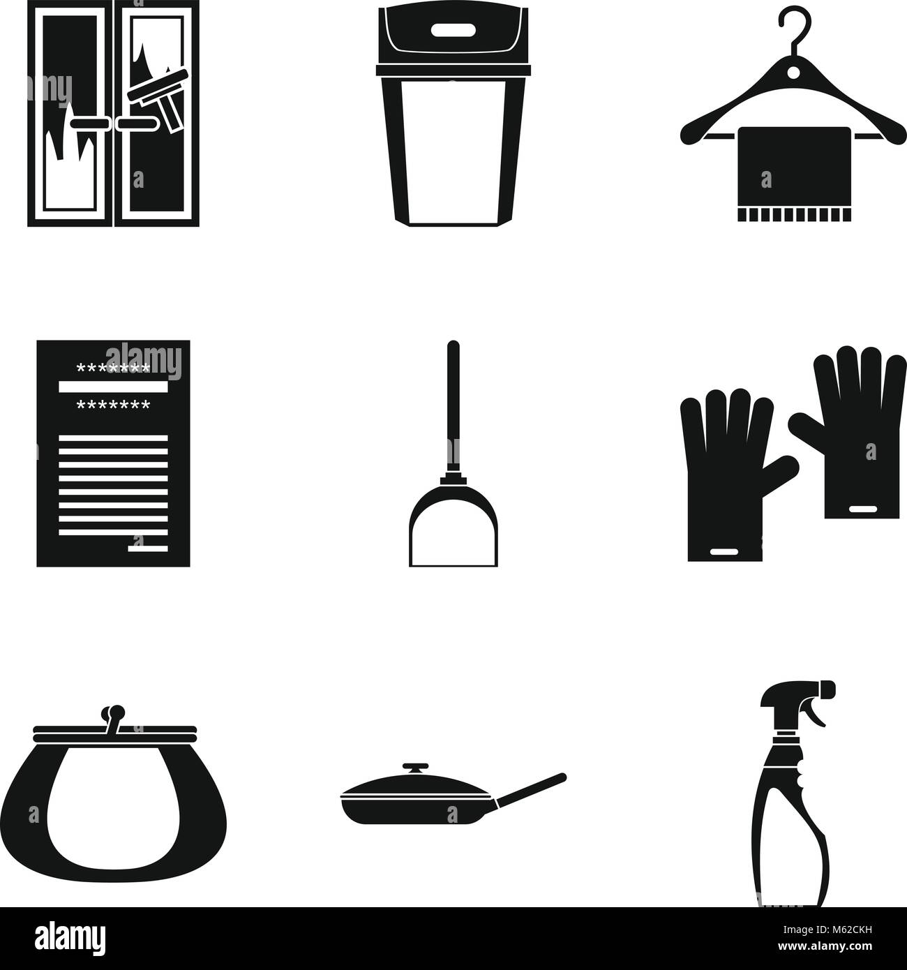 House rest icons set, simple style Stock Vector Image & Art - Alamy