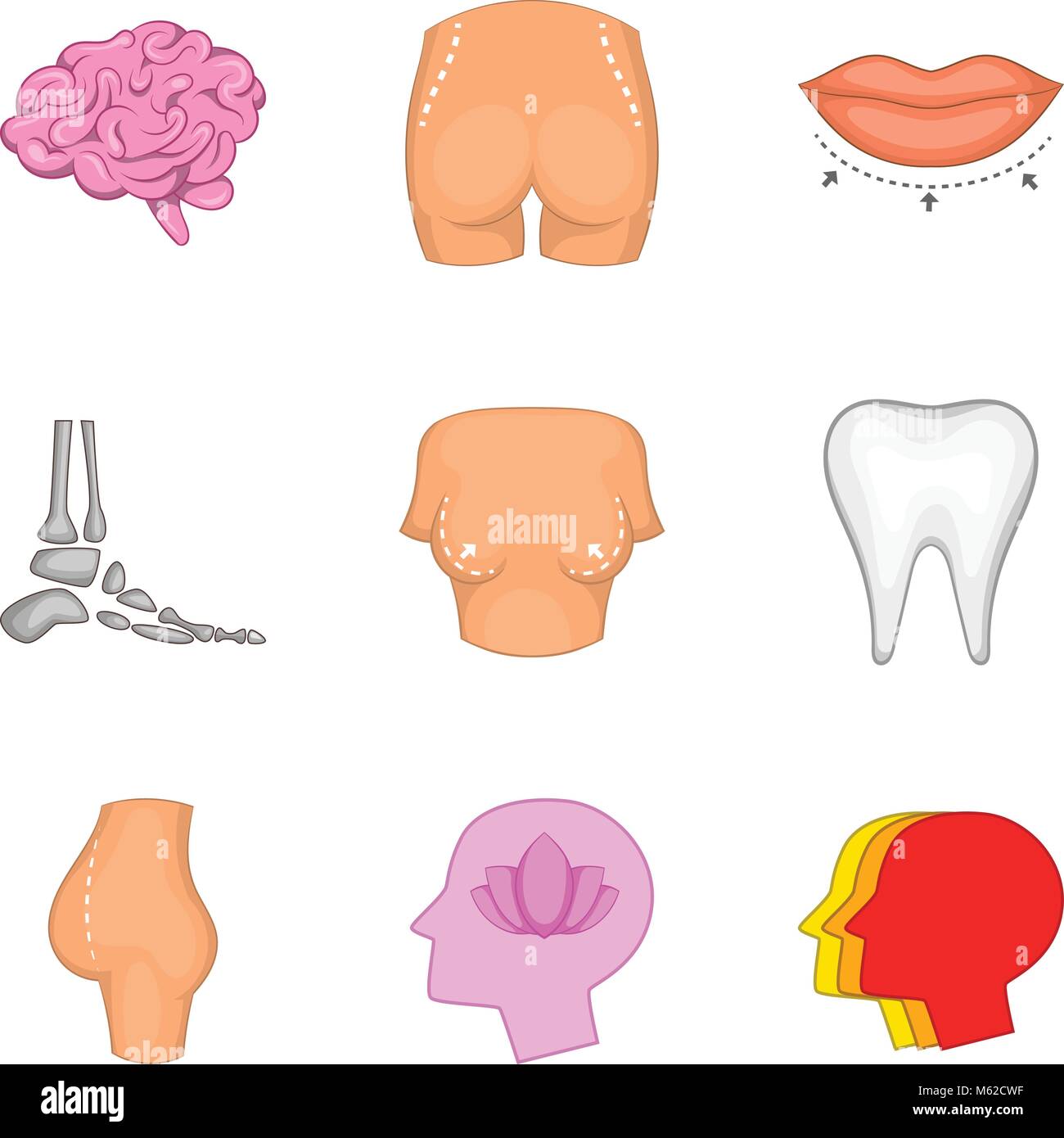 Animation human body medical icons hi-res stock photography and images ...