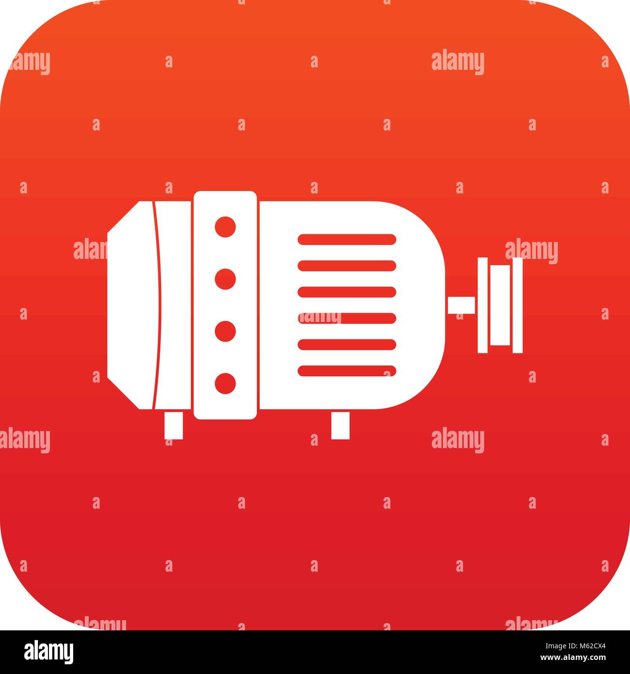 Electric motor icon digital red Stock Vector Image & Art - Alamy