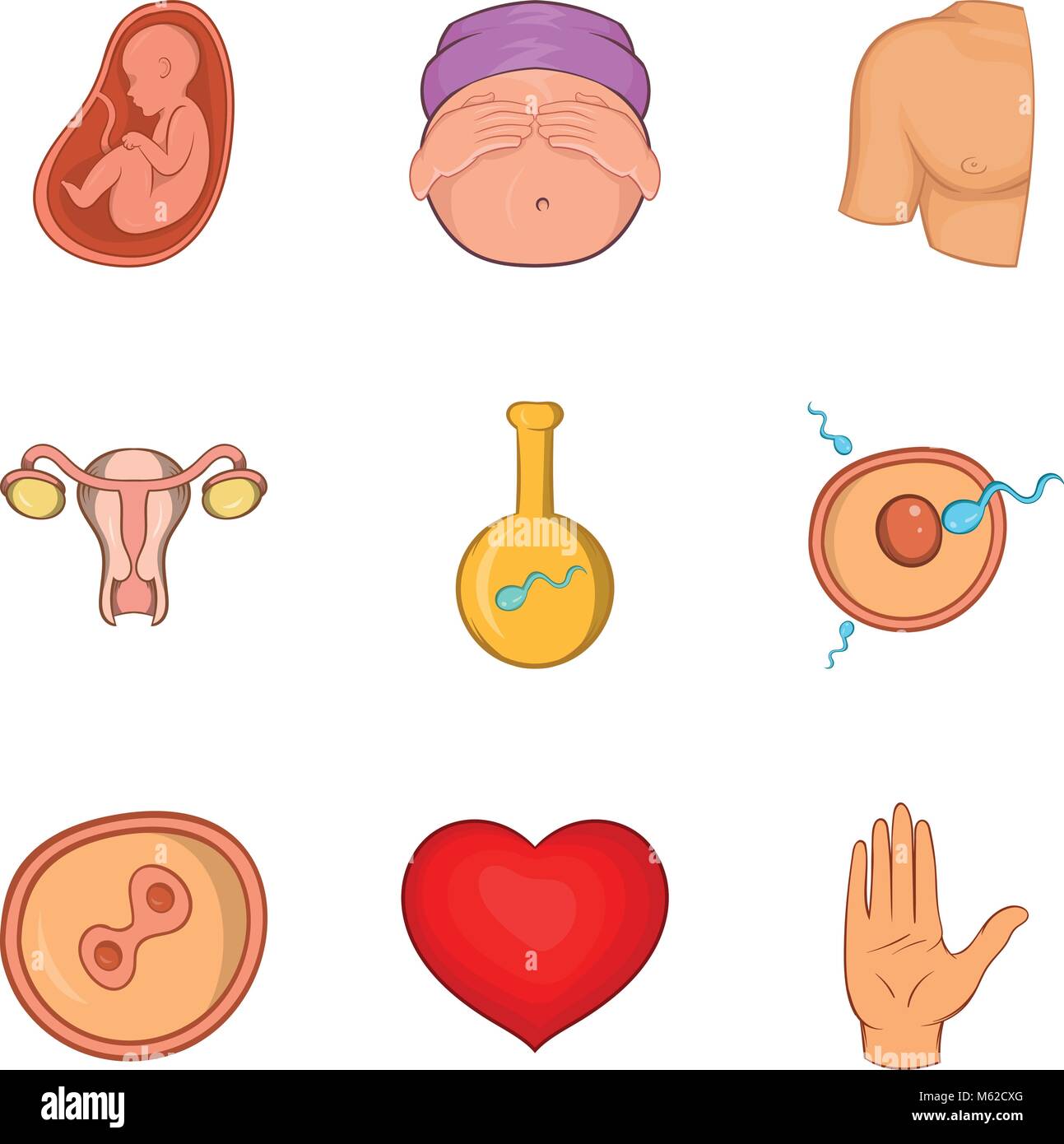 Human appearance icons set, cartoon style Stock Vector Image & Art - Alamy