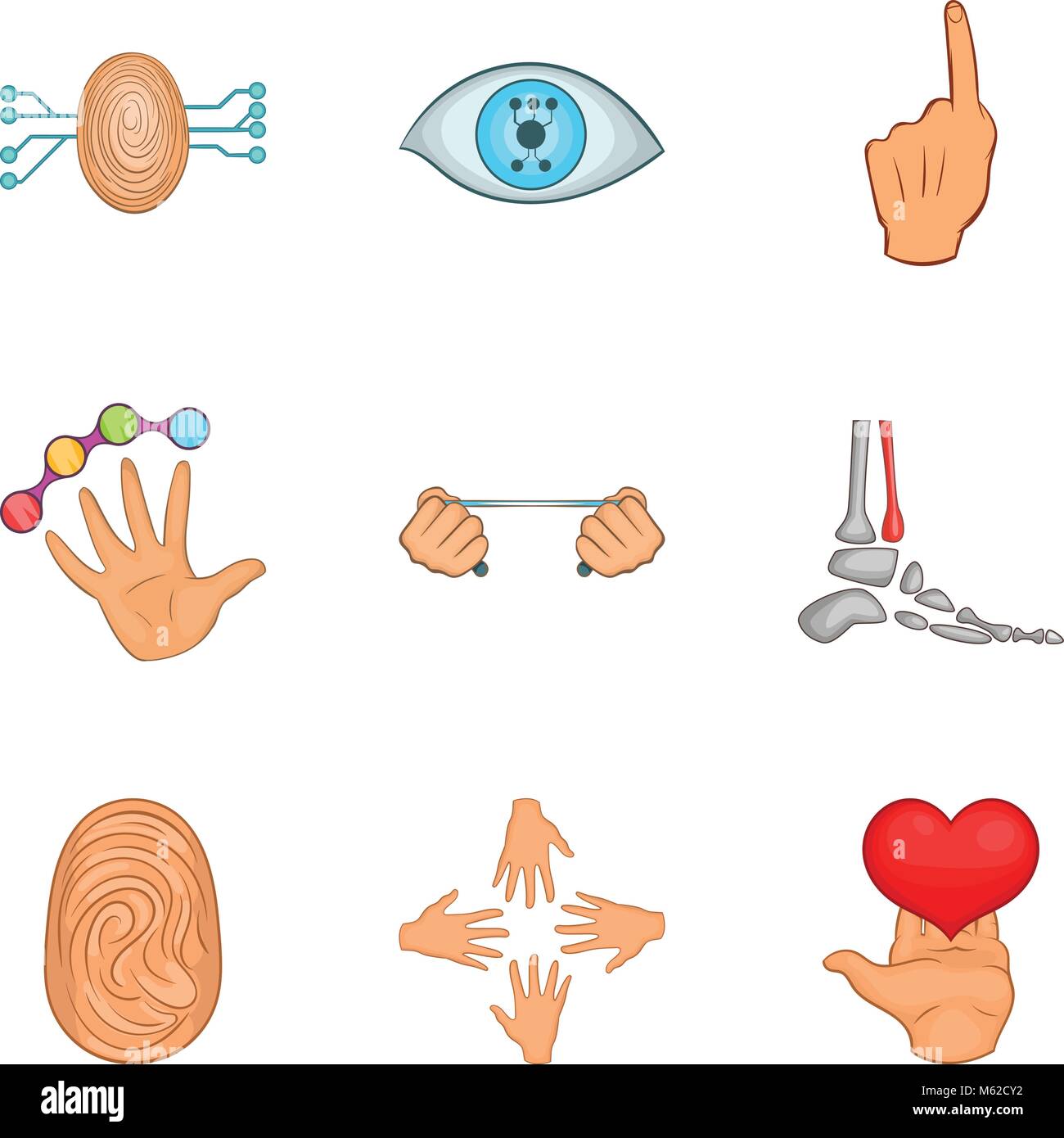 Human shape icons set, cartoon style Stock Vector Image & Art - Alamy