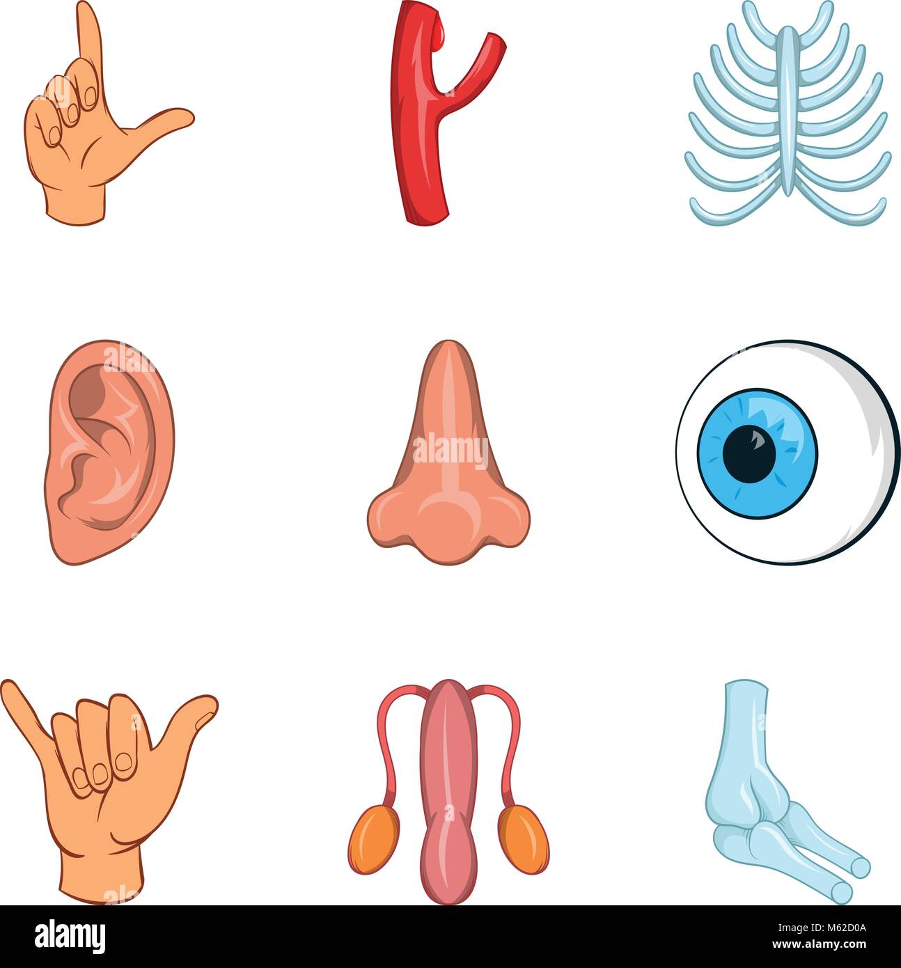 Healthy organism icons set, cartoon style Stock Vector Image & Art - Alamy