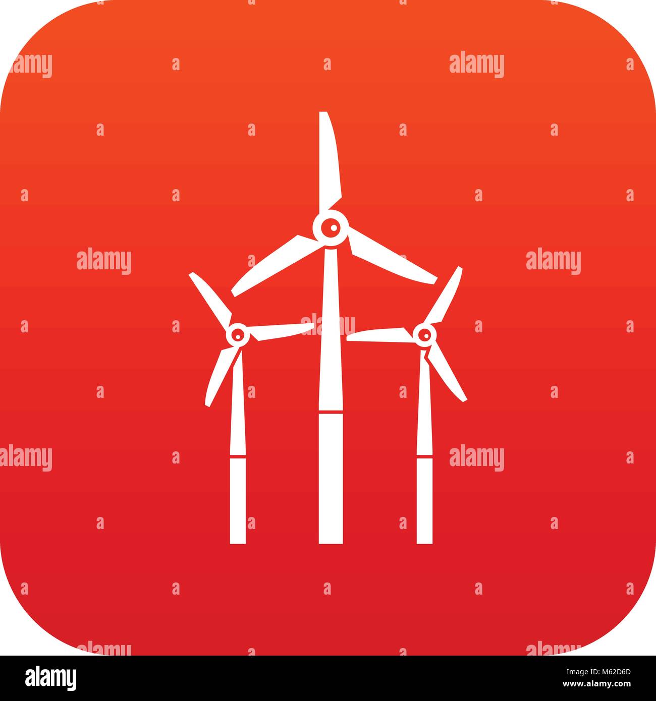 Windmill icon digital red Stock Vector Image & Art - Alamy