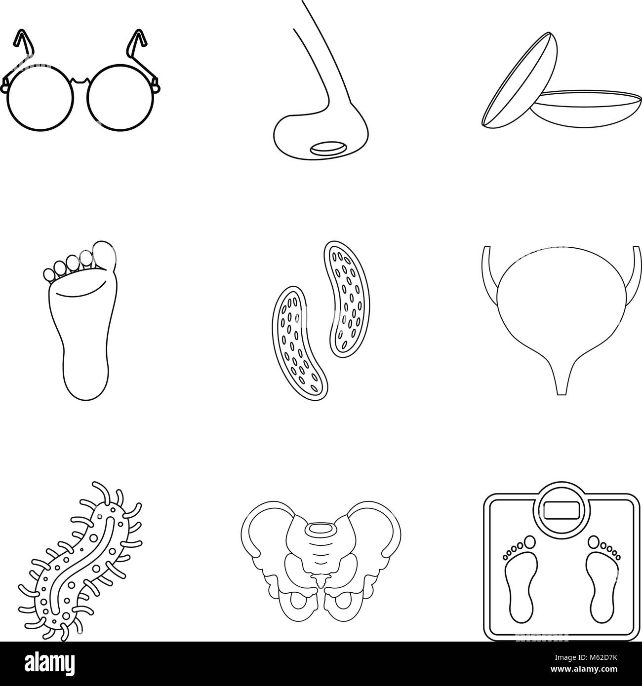 Public health icons set, outline style Stock Vector Image & Art - Alamy