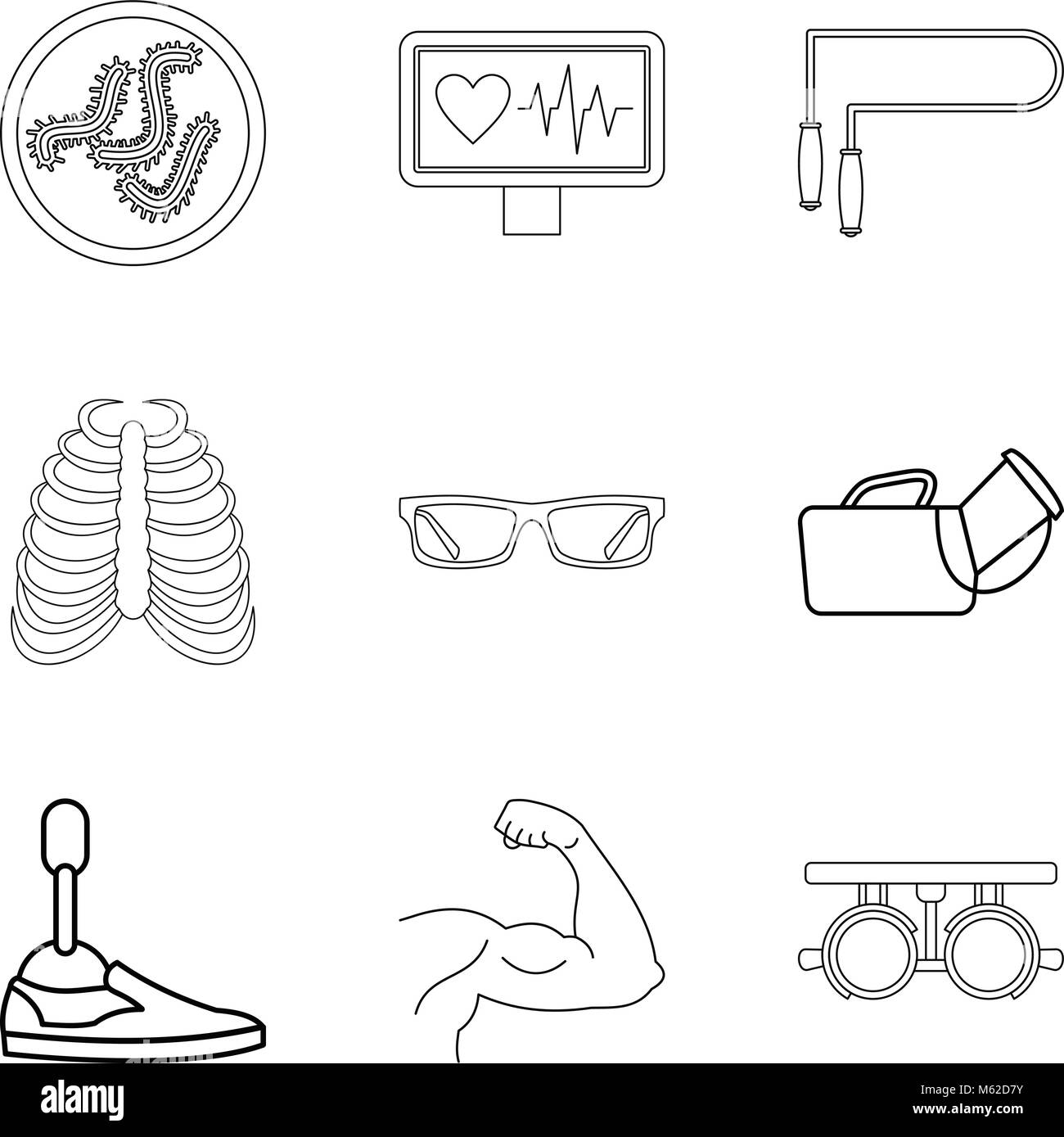 Population health icons set, outline style Stock Vector Image & Art - Alamy