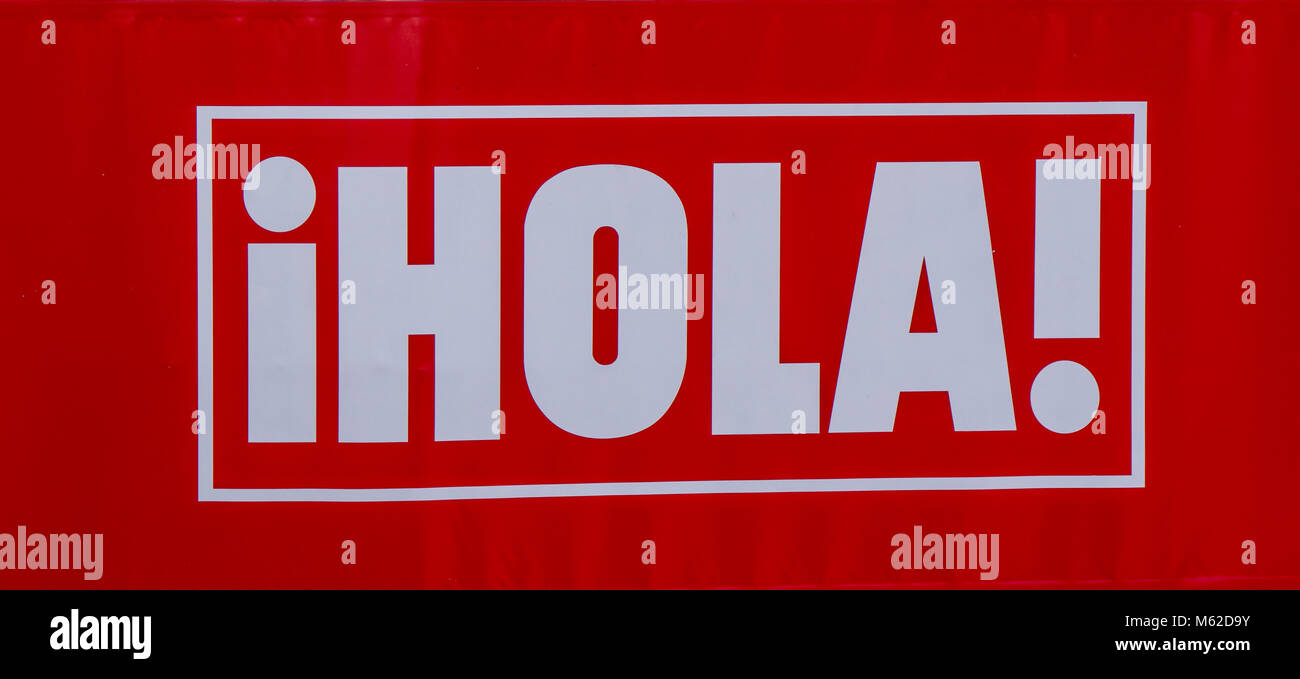 Hola logo hi-res stock photography and images - Alamy