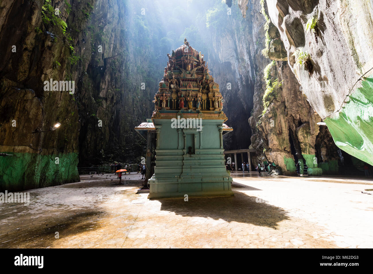 Batu Caves, Malaysia, December 15 2017: Temple in the middle of a ...