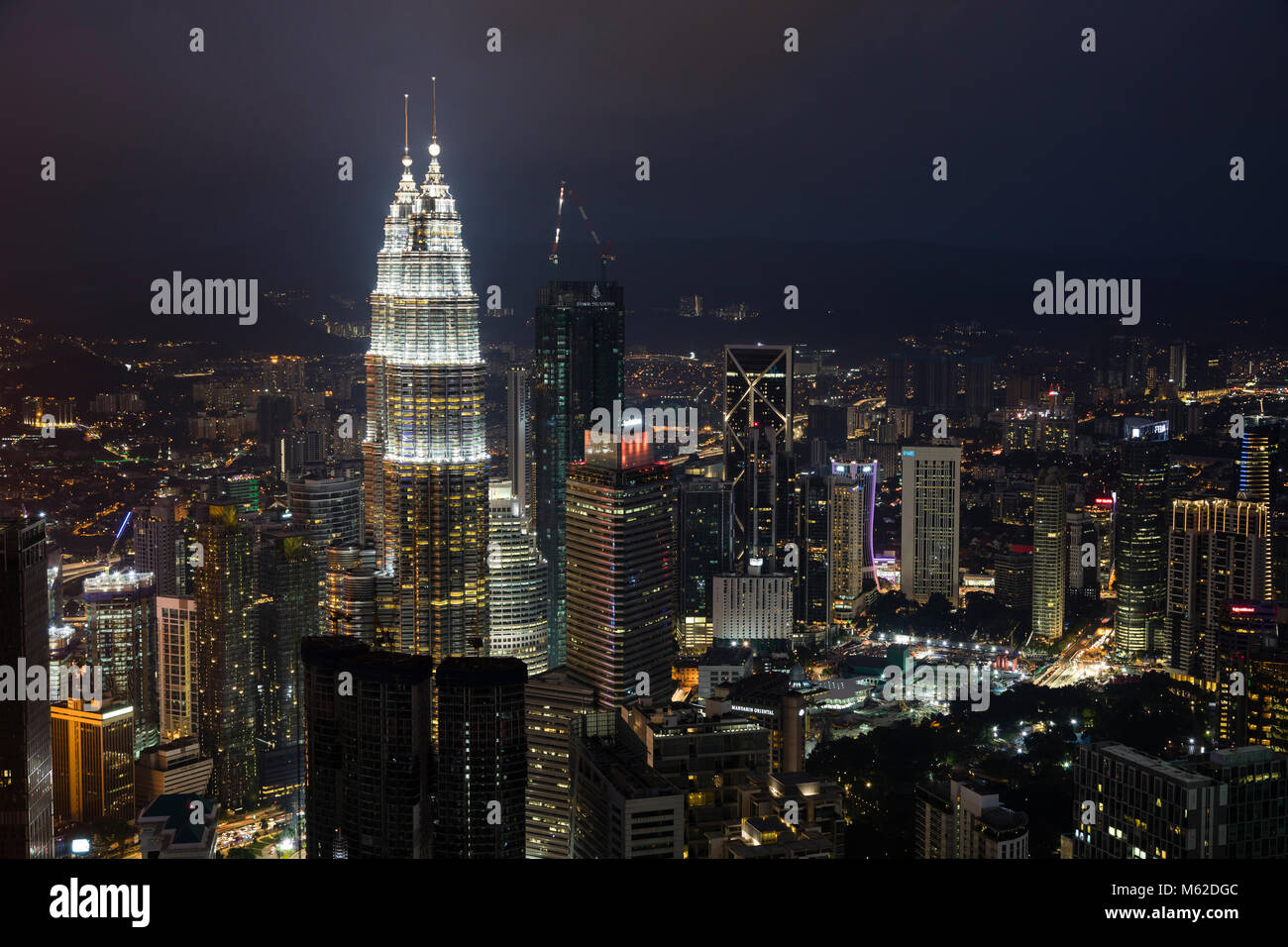 Kuala Lumpur, Malaysia, December 15 2017: Kuala Lumpur city view at ...
