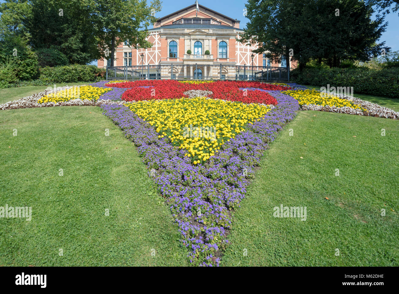 The Bayreuth Festspielhaus or Bayreuth Festival Theatre opera house ...
